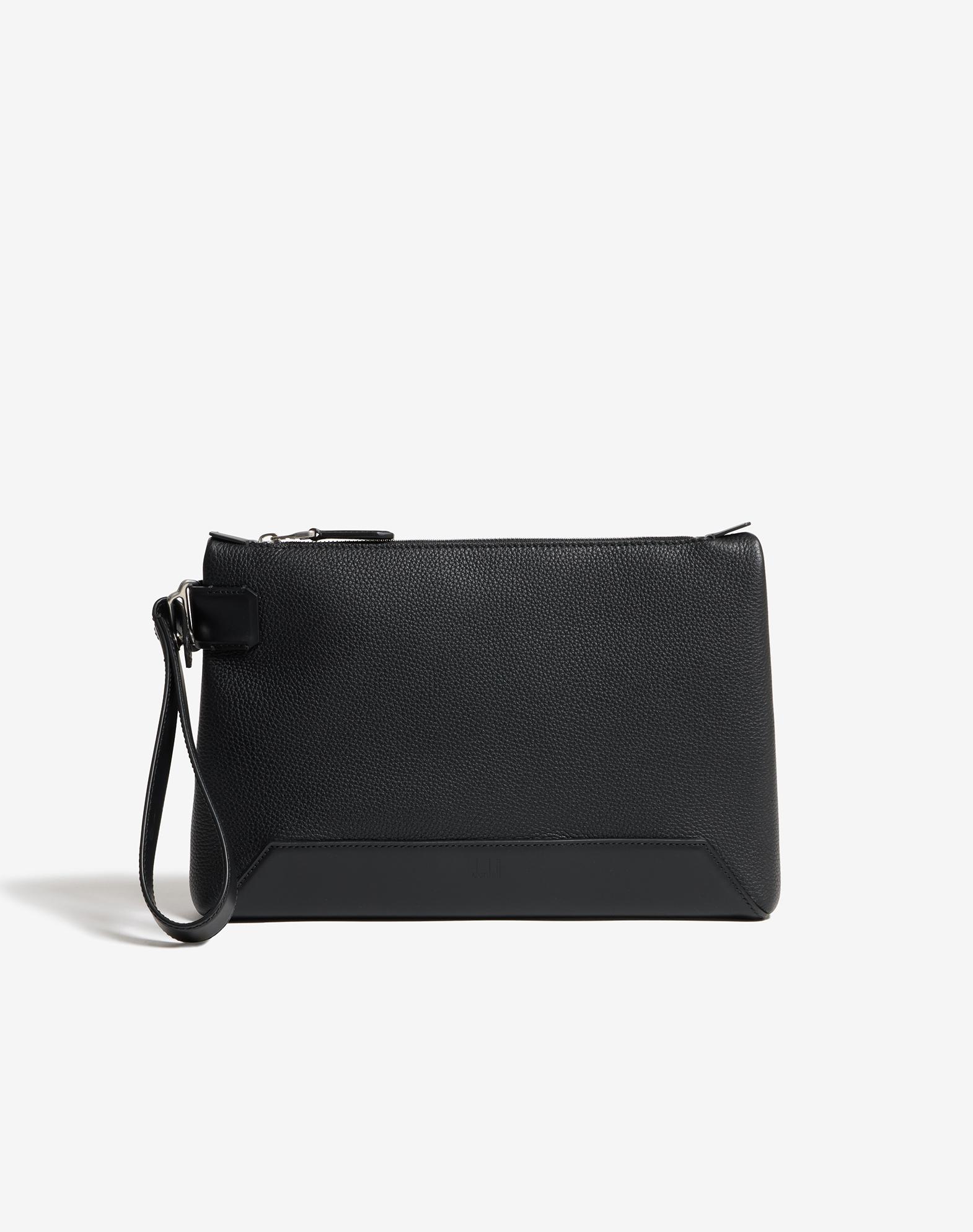 dunhill Luxury Leather 1893 Harness Zipped Pouch in Black for Men | Lyst
