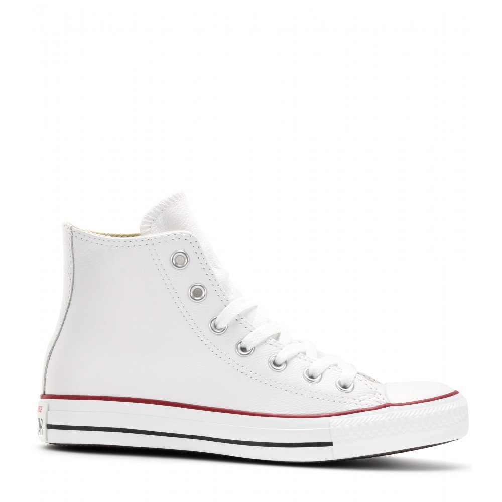 Converse Chuck Taylor All Star Leather Hightop Sneakers In White Lyst