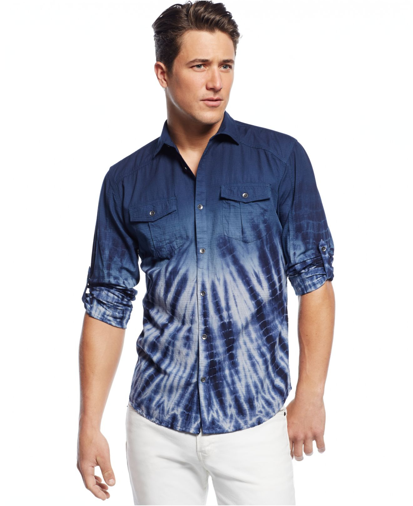 Lyst Inc International Concepts Tie dye Shirt In Blue For Men