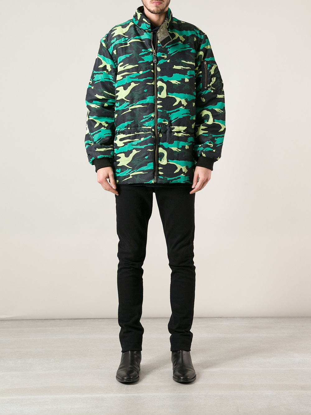 Lyst - Jean Paul Gaultier Padded Camouflage Jacket in Green for Men