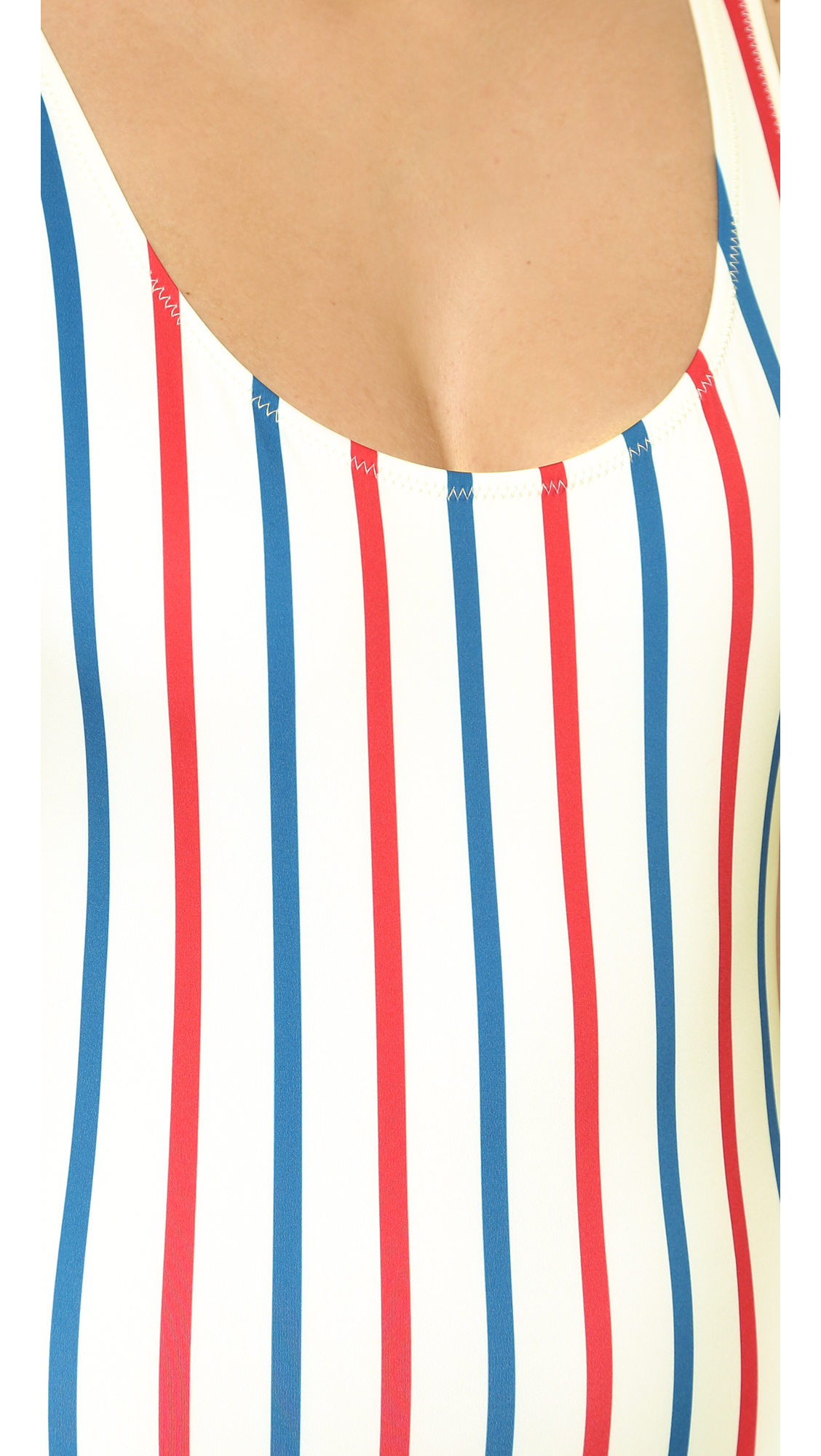 Solid And Striped The Anne Marie One Piece Swimsuit Red White Blue In