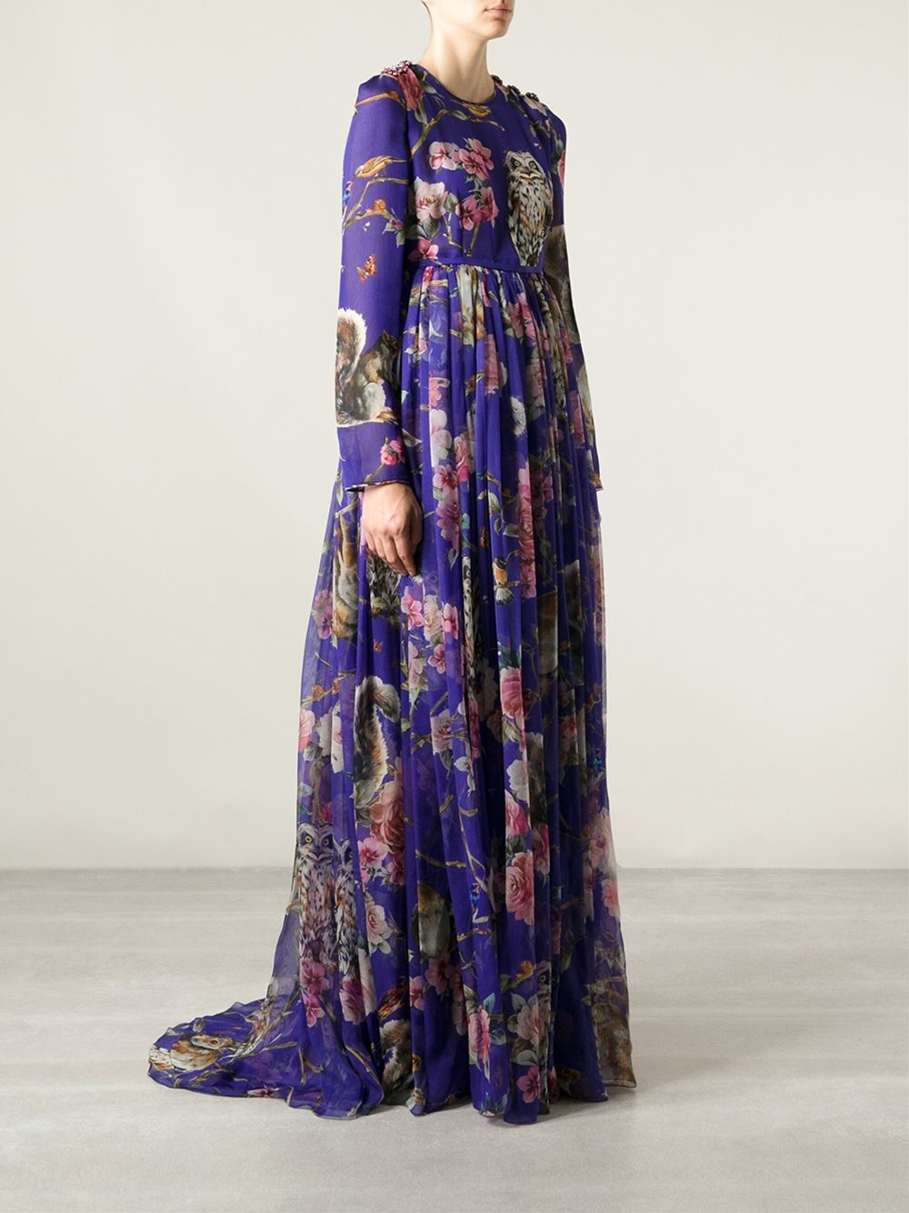 Purple Animal Print Dress