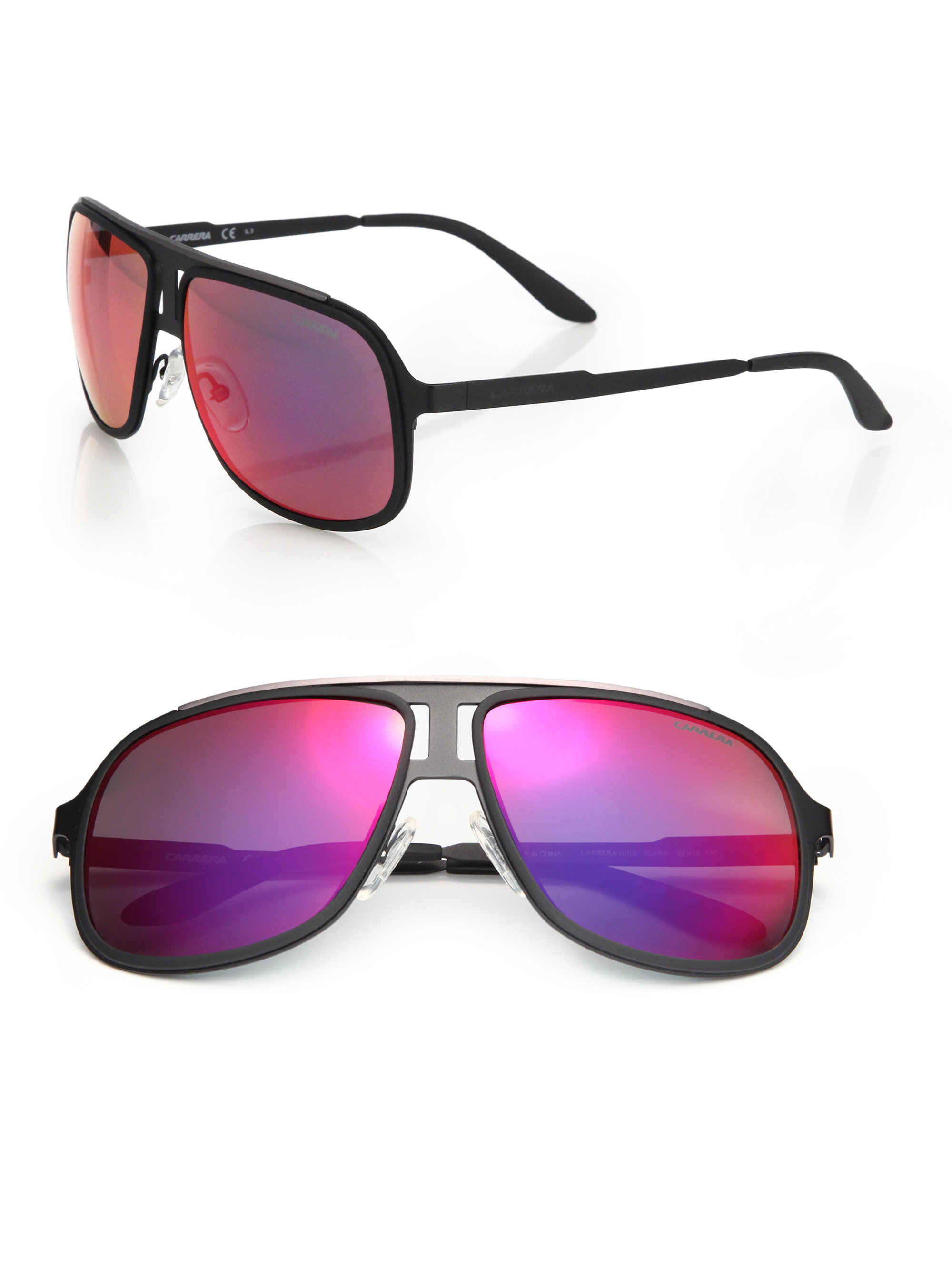 Lyst Carrera 59mm 101 Aviator Sunglasses In Purple For Men