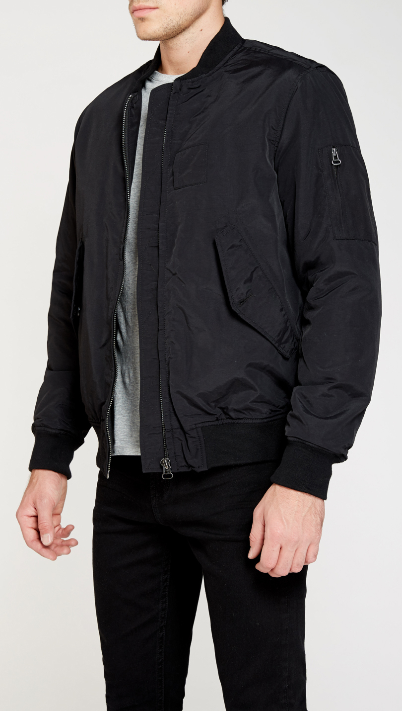 Blank nyc Bomber Jacket in Black for Men (Got Milf) | Lyst
