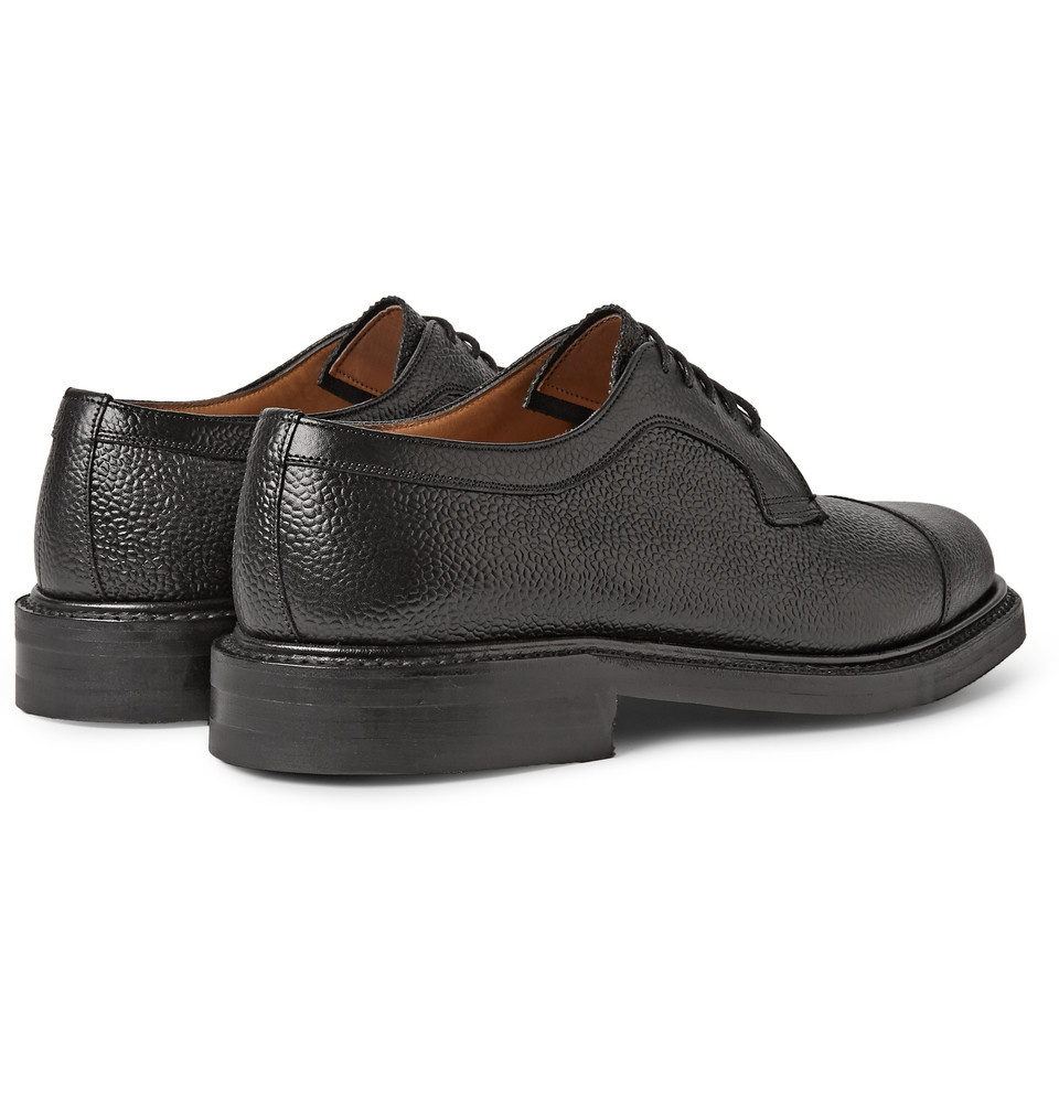 Cheaney Tenterden Pebble-Grain Leather Derby Shoes in Black for Men - Lyst