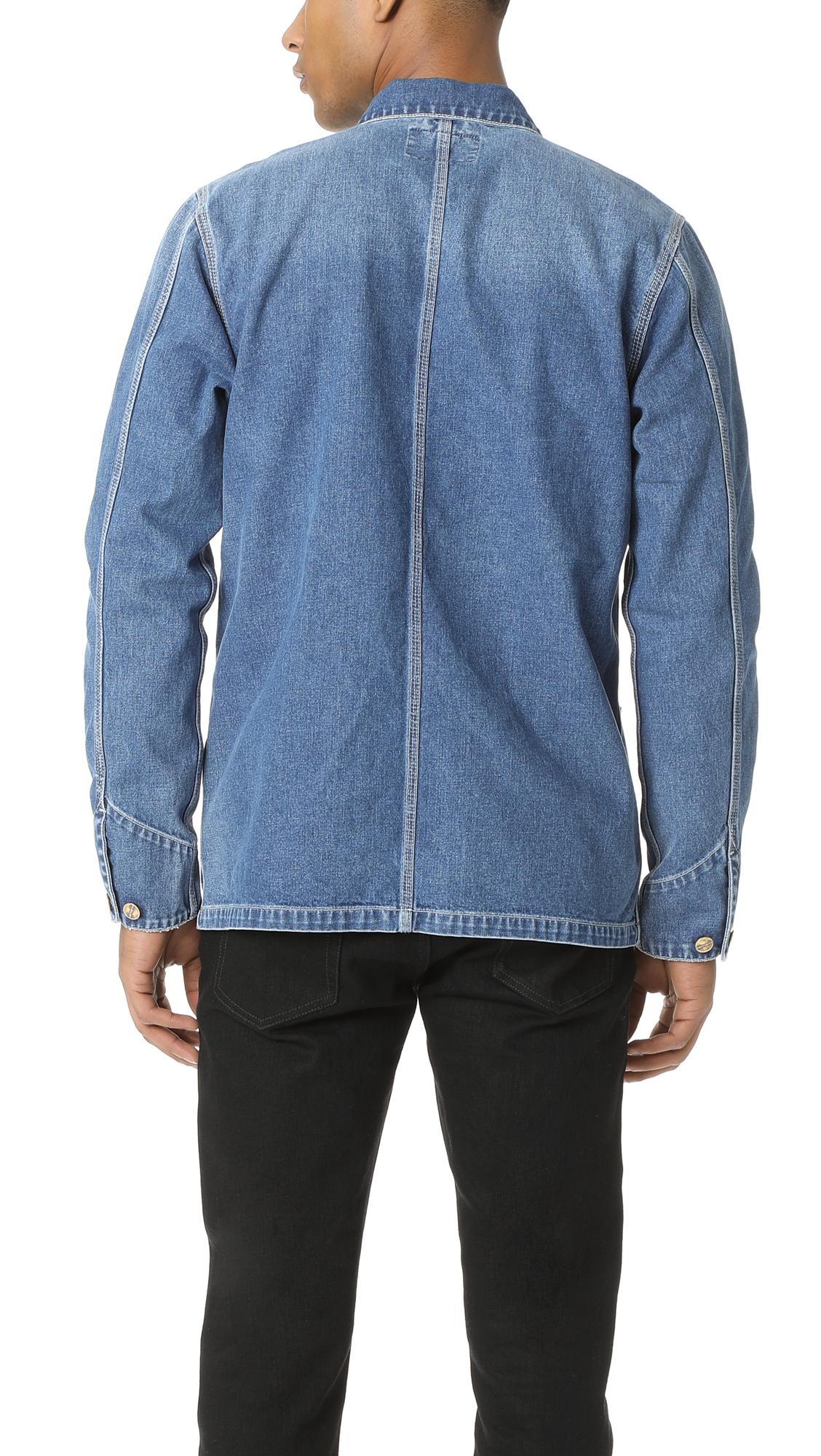 Lyst - Carhartt Wip Denim Michigan Chore Coat in Blue for Men