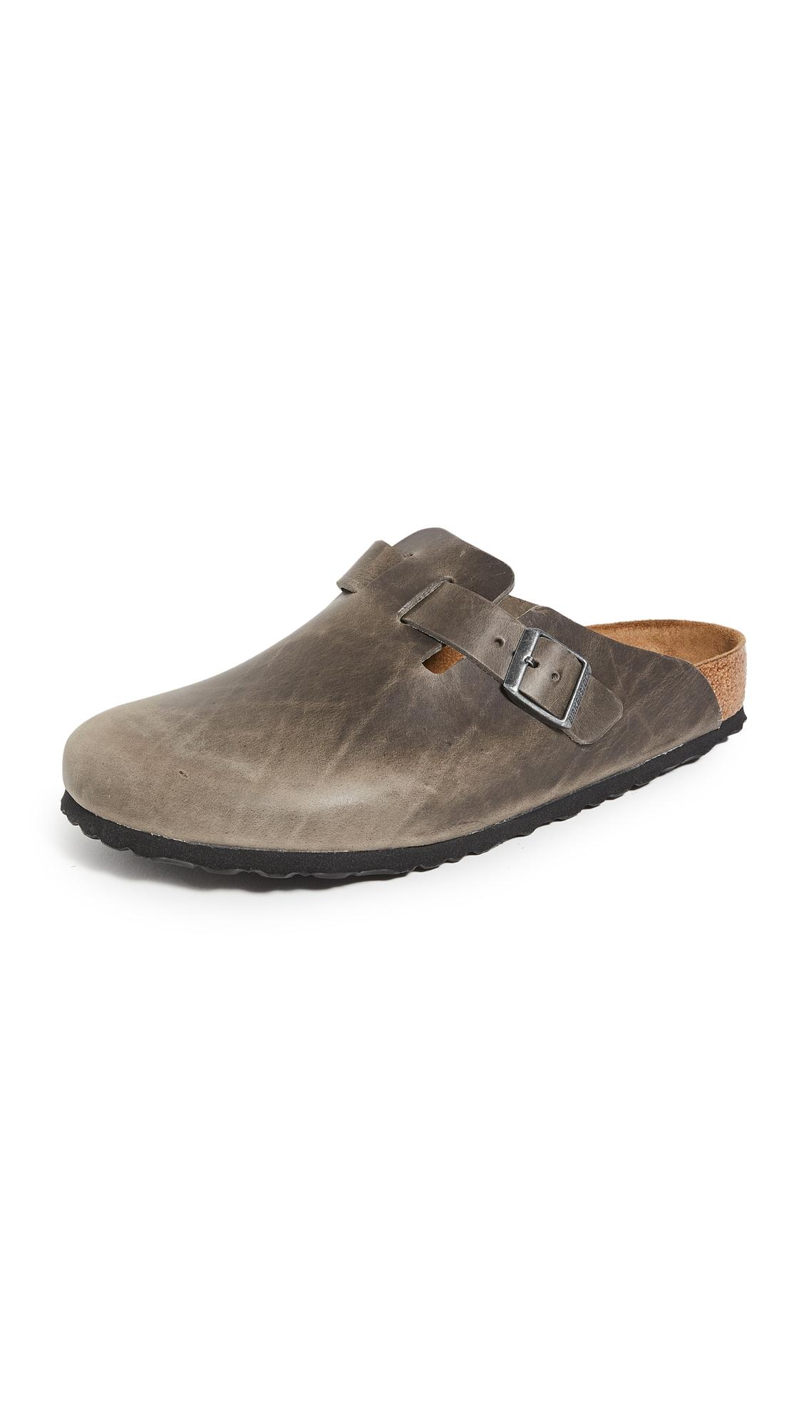 Birkenstock Leather Boston Soft Footbed Clogs for Men - Lyst Birkenstock Leather Boston Soft Footbed Clogs for Men - Lyst
