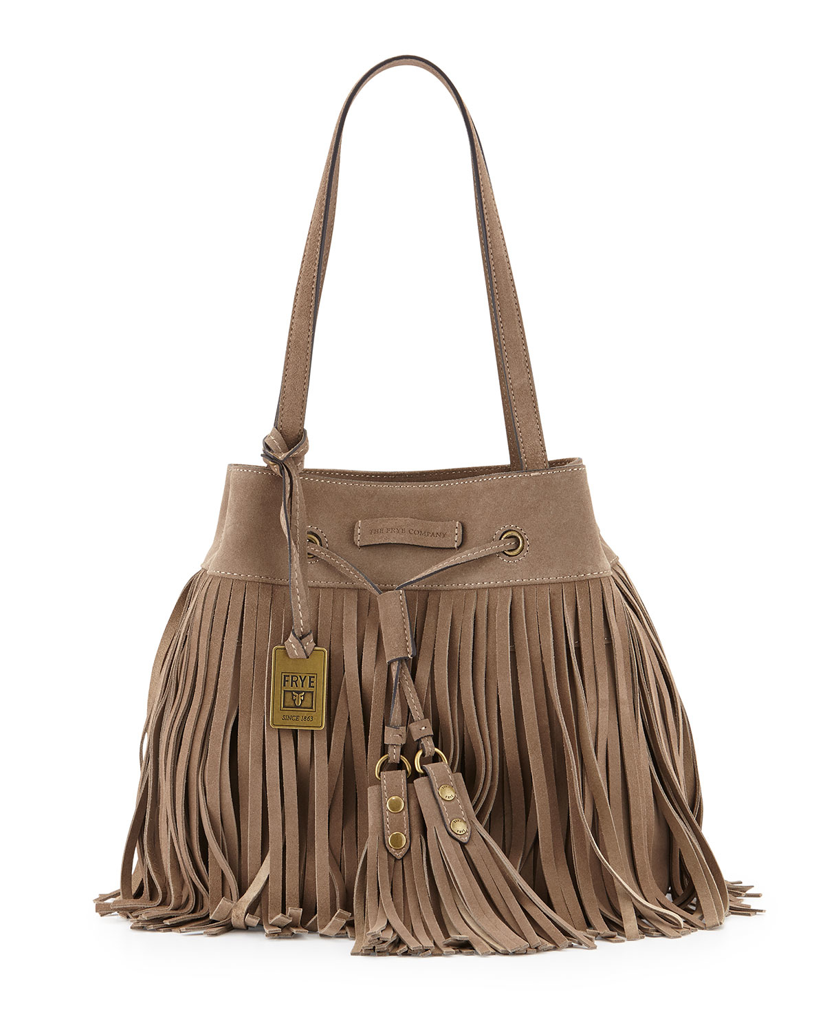 Frye Heidi Fringed-Leather Shoulder Bag in Natural | Lyst Frye Heidi Fringed-Leather Shoulder Bag in Natural | Lyst