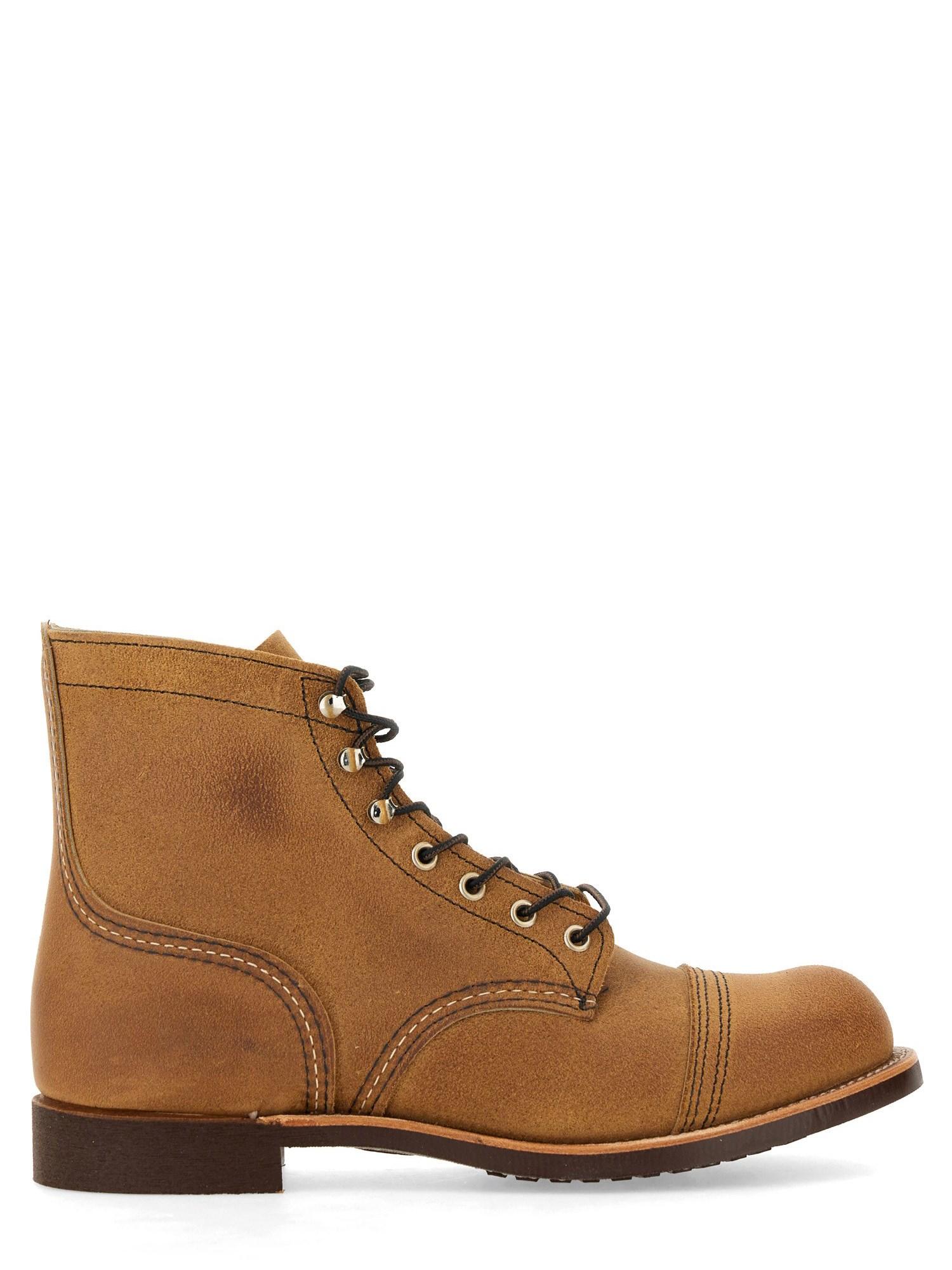 Red Wing Wing Boot "Iron Ranger" in Brown for Men | Lyst UK
