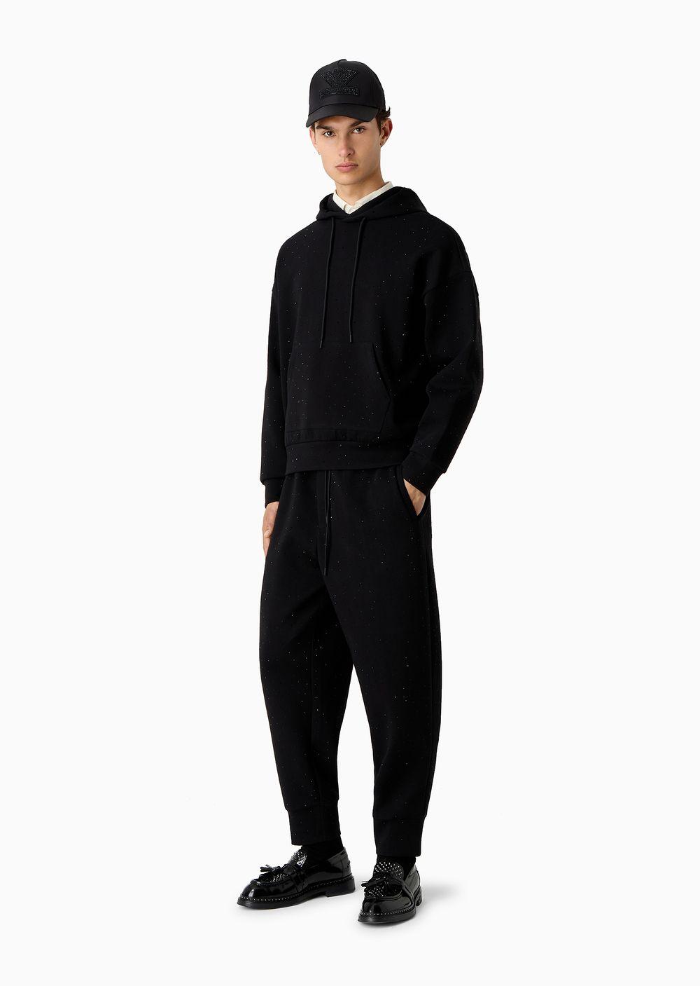 Emporio Armani Clubwear Double-jersey Hooded, Oversize Emporio Armani Clubwear Double-jersey Hooded, Oversize