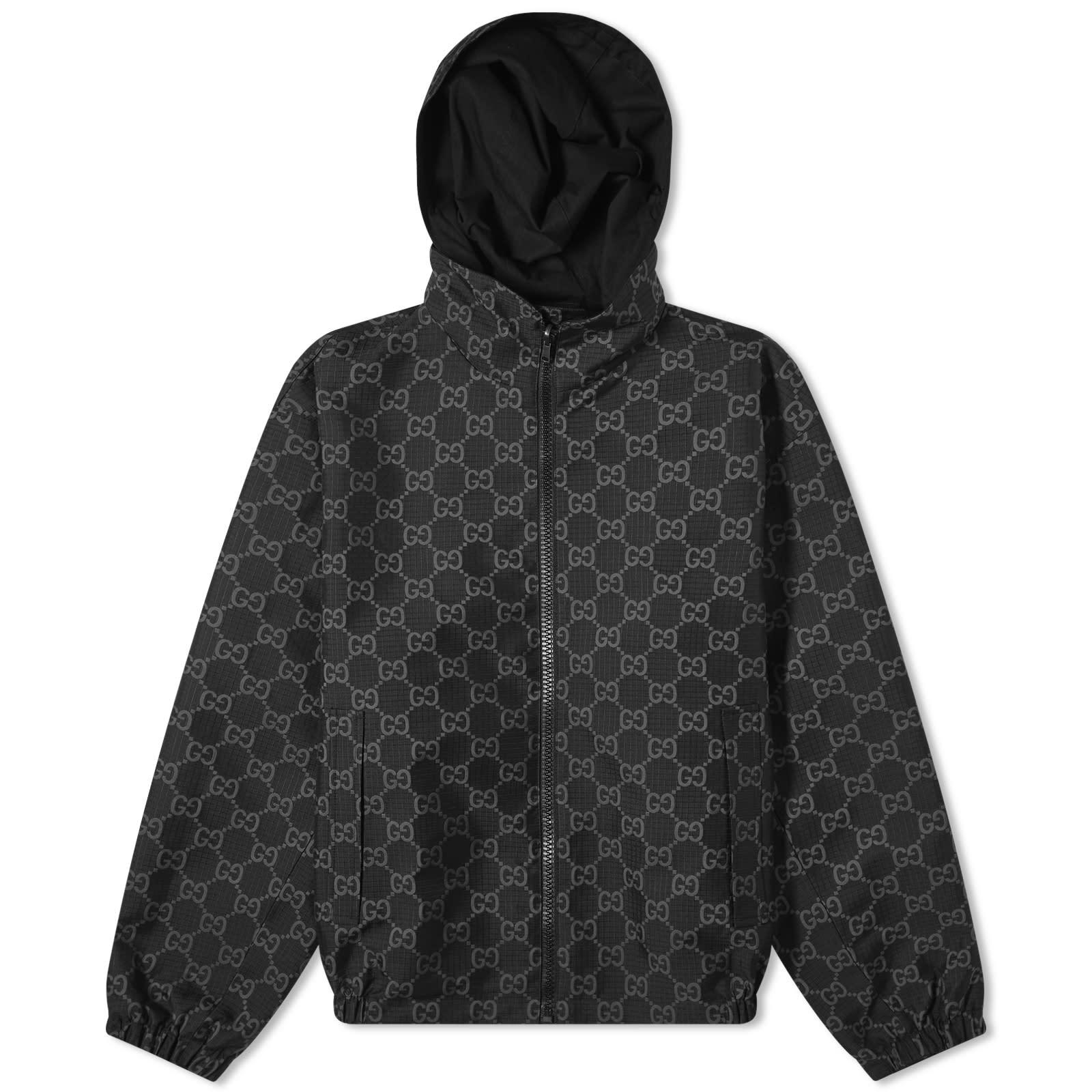 Gucci Interlocking Logo Ripstop Jacket in Black for Men | Lyst Australia