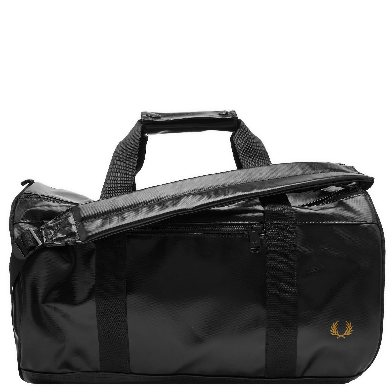 Fred Perry 2-Way Barrel Backpack in Black for Men | Lyst