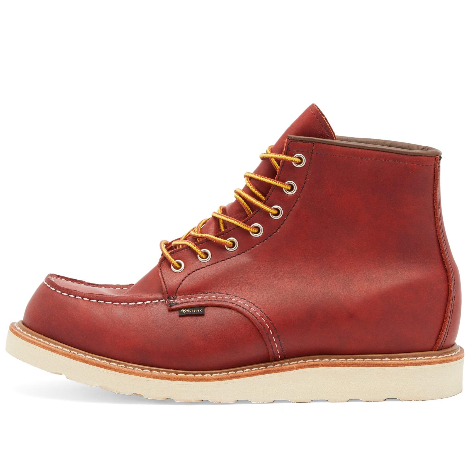 Red Wing 8864 Heritage Work 6" Moc Toe Gore-Tex Boot in Red for Men ...