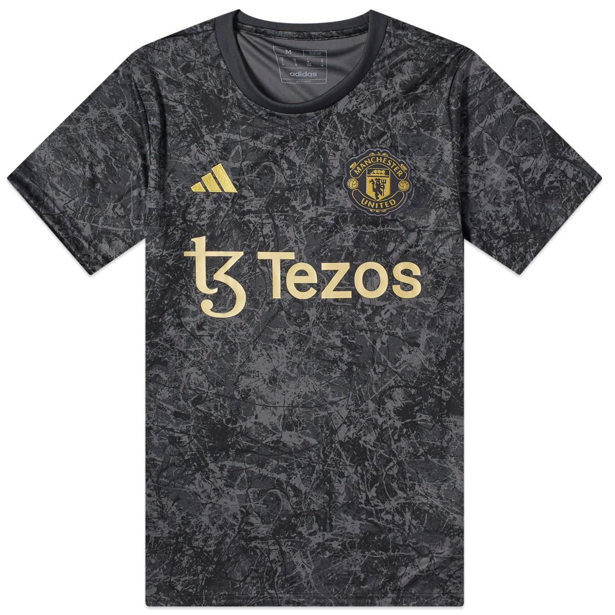 adidas X Mufc X The Stone Roses Camouflage Football Jersey in Gray for ...