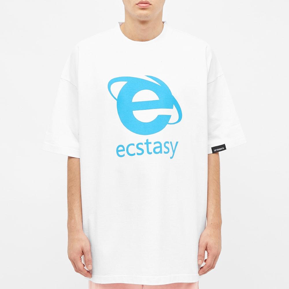 Vetements Cotton Ecstasy Oversized Tee in White for Men - Lyst