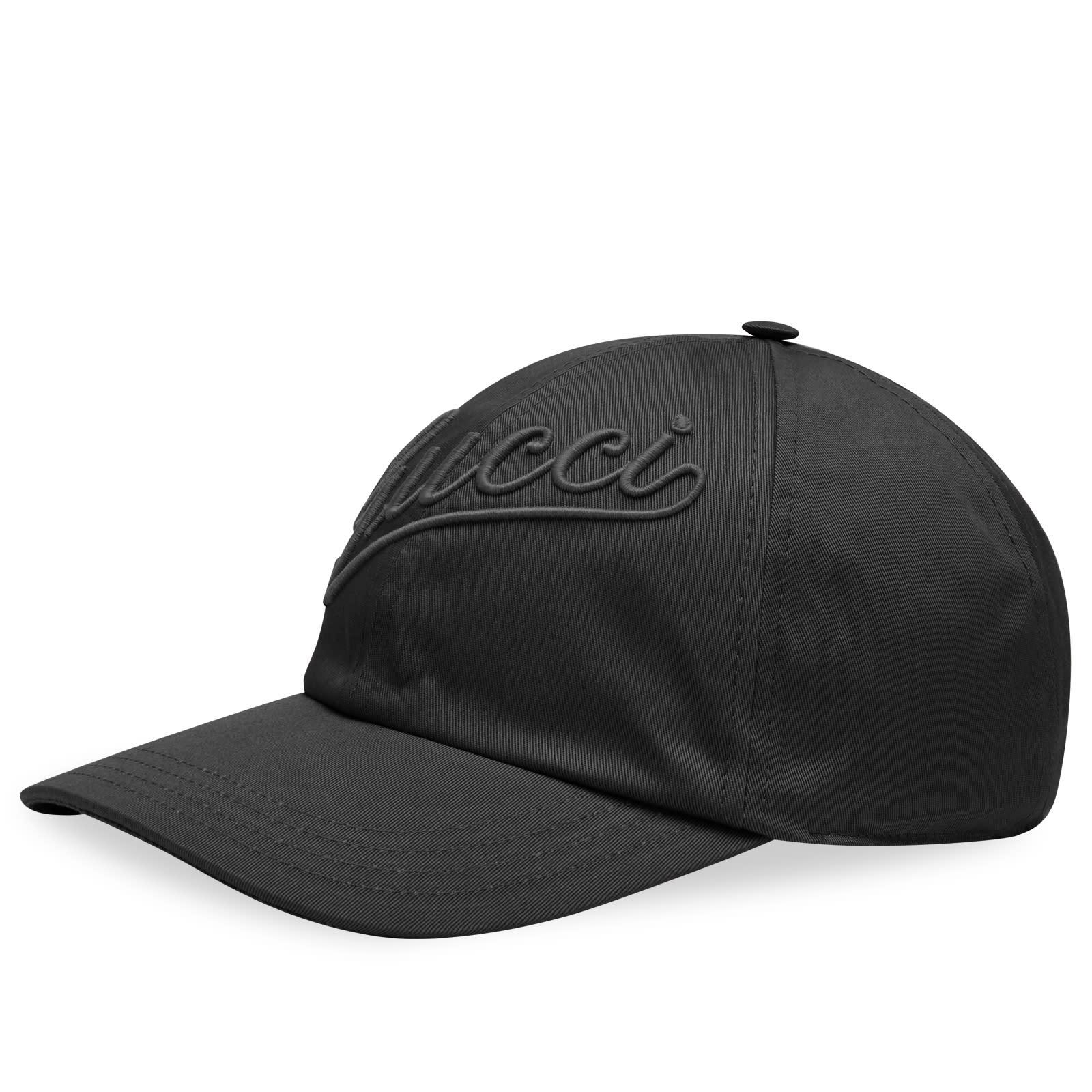 Gucci Script Logo Cap in Black for Men | Lyst