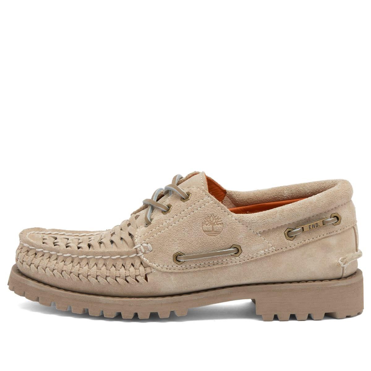 Timberland End. X Authentic 3 Eye Boat Shoe in Natural for Men | Lyst