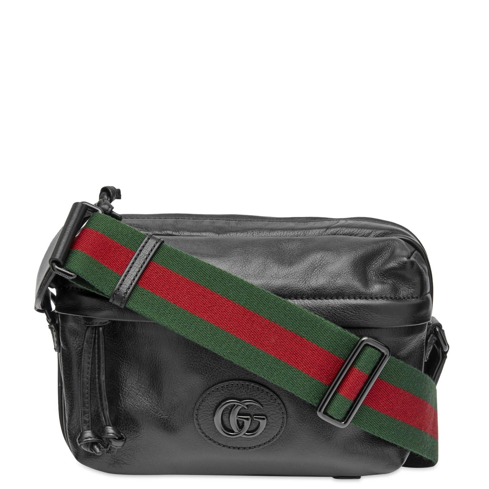 Gucci Gg Logo Camera Bag in Black for Men | Lyst