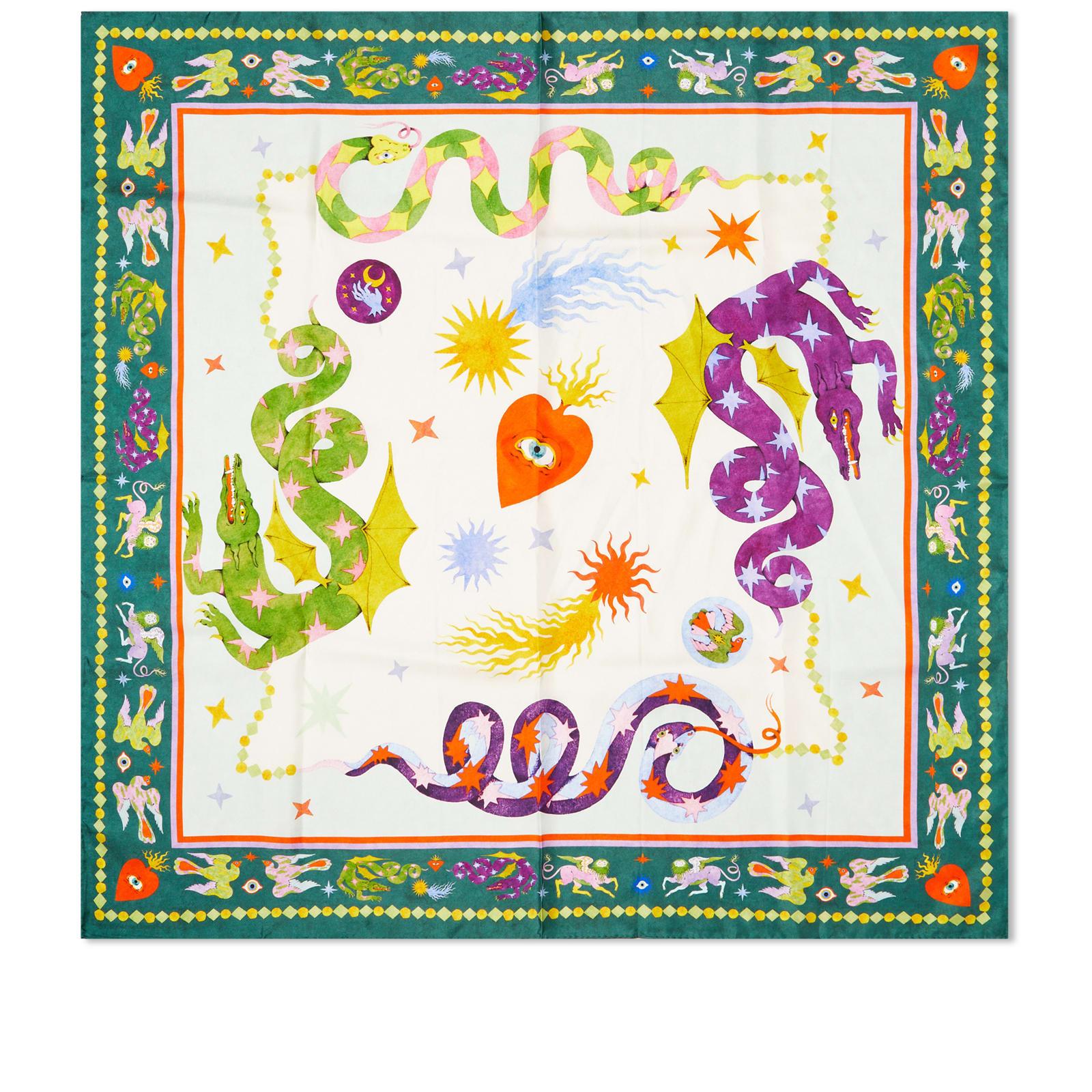 ALÉMAIS Alémais Lou Snake Scarf in Green | Lyst