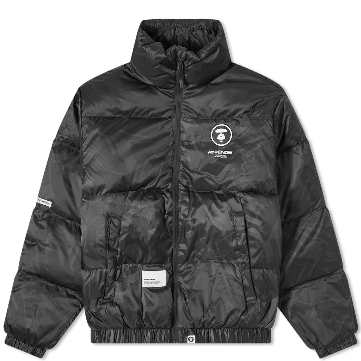 Aape By A Bathing Ape Aape Now Camo Down Jacket (Multi) in Black for ...