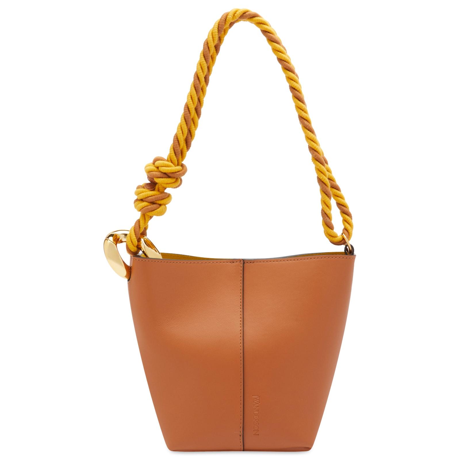 JW Anderson The Corner Small Bucket in Brown | Lyst