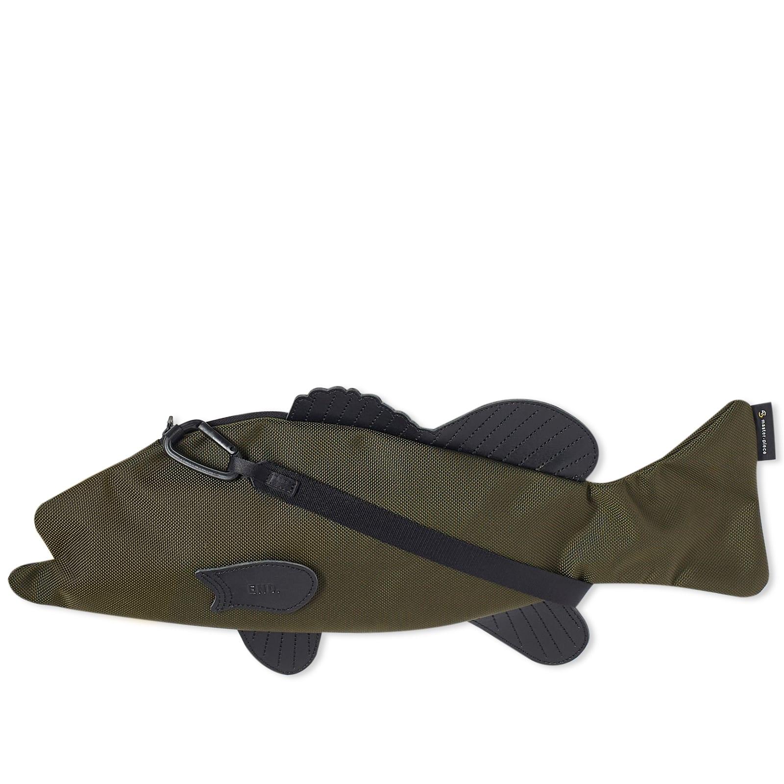 master-piece End. X Fish Bag in Brown | Lyst