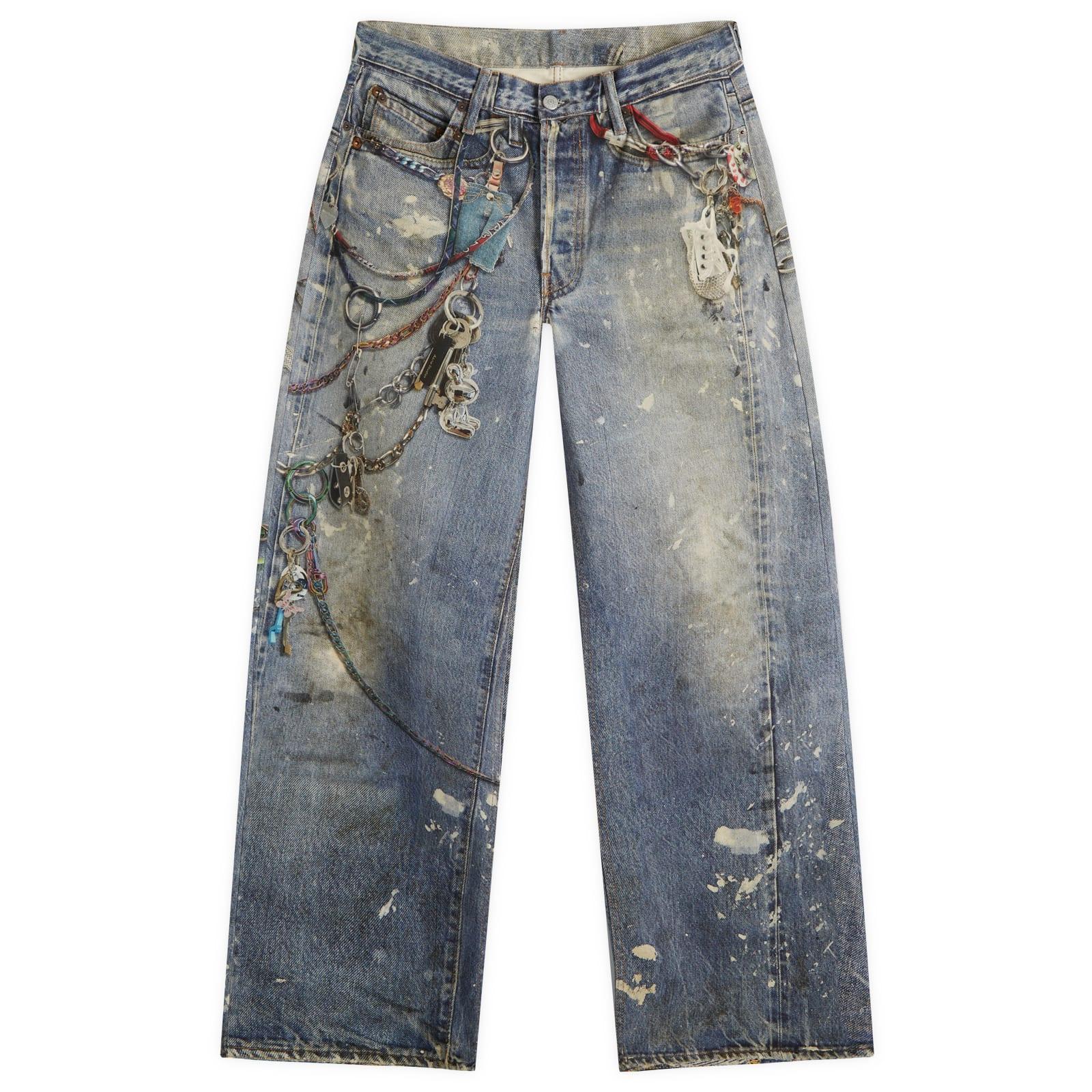 Acne Studios 1981 Trompe L'Oeil Keychains Jeans in Blue for Men | Lyst