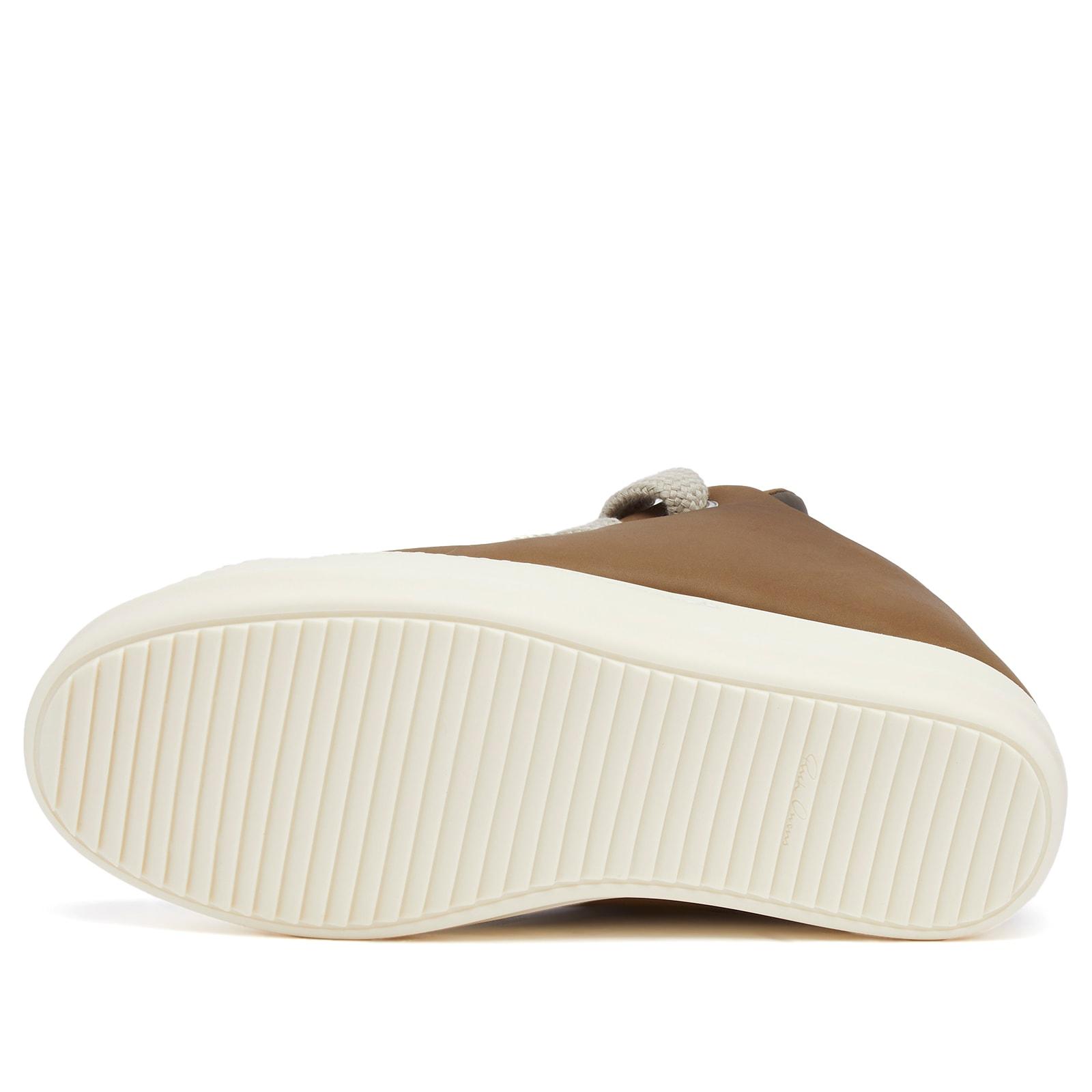 Rick Owens Leather Padded Lace-Up Sneakers in Brown for Men Rick Owens Leather Padded Lace-Up Sneakers in Brown for Men