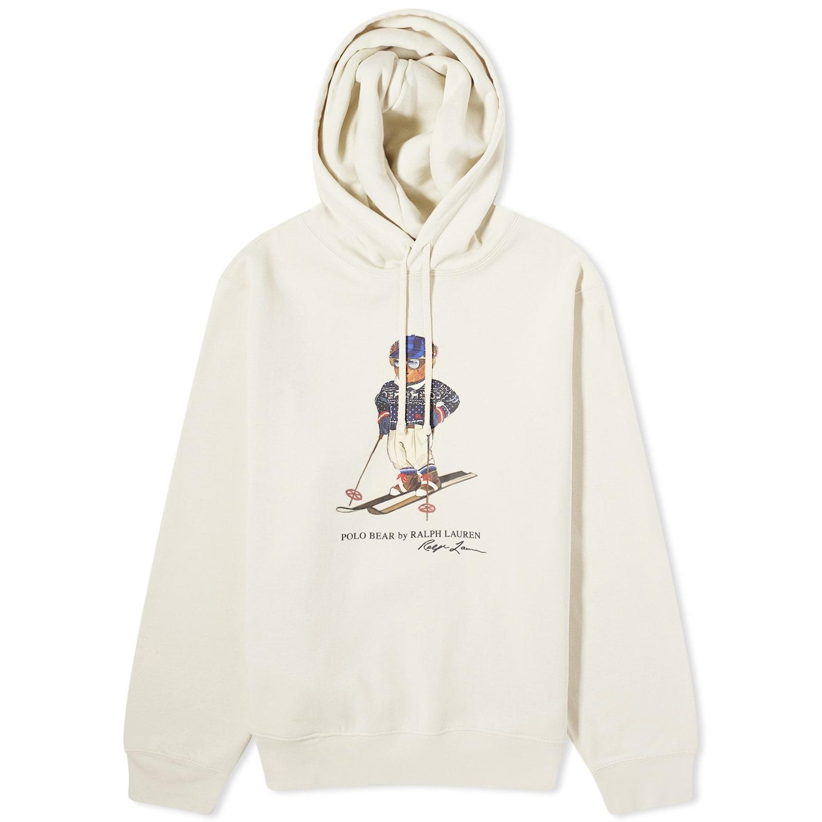 Polo Ralph Lauren Skiing Bear Hoodie in White for Men | Lyst