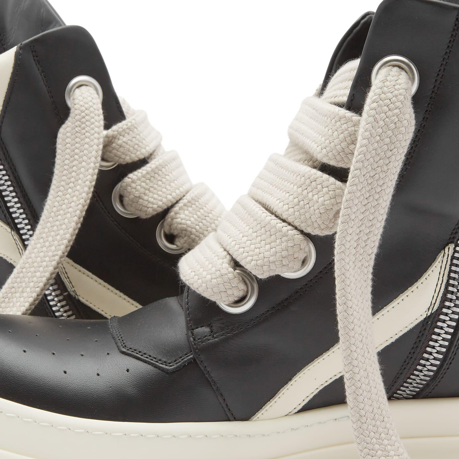 Rick Owens Wide Lace Geobasket Sneakers in Metallic for Men Rick Owens Wide Lace Geobasket Sneakers in Metallic for Men