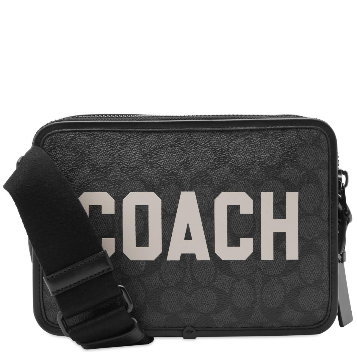 COACH Charter Graphic Crossbody Bag in Black for Men | Lyst