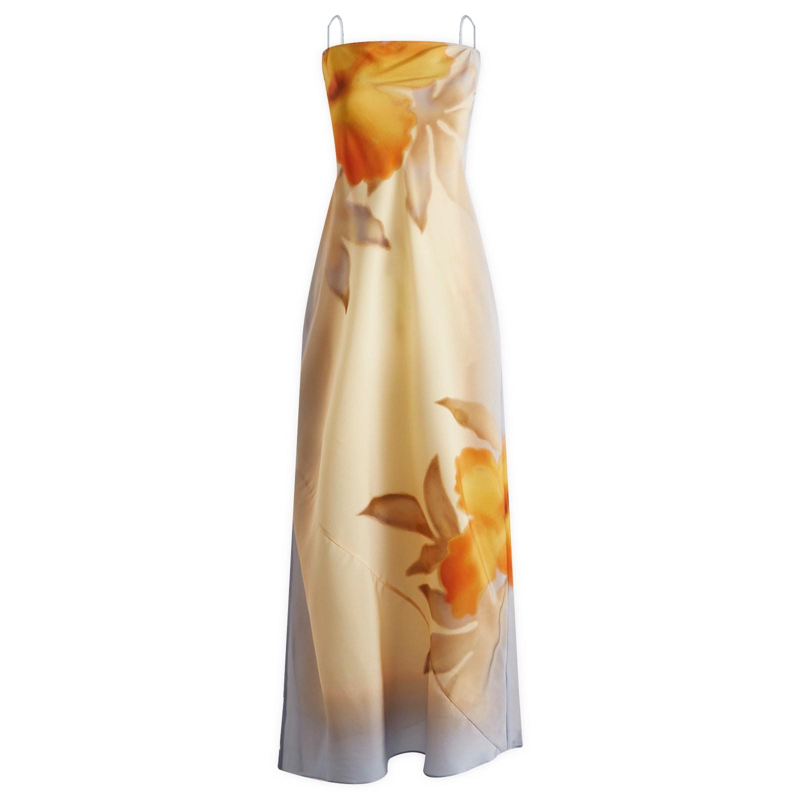 Sir. The Label Serene Slip Midi Dress in Metallic | Lyst