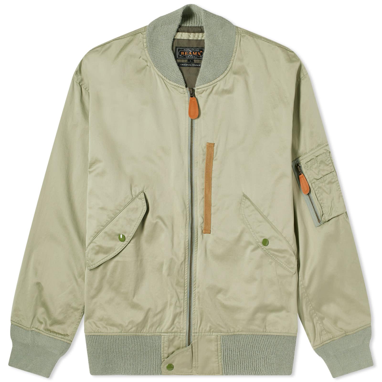 Beams Plus Mil Flight Jacket in Green for Men | Lyst