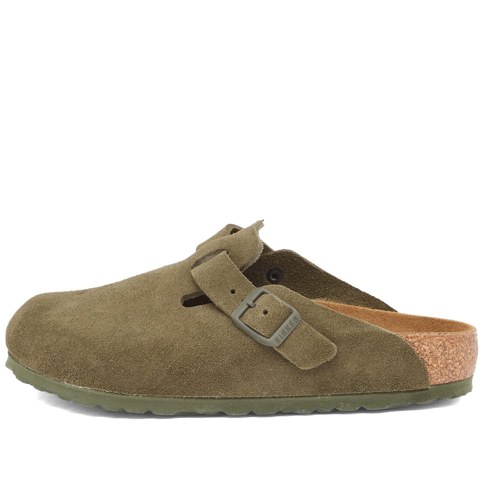 Birkenstock Boston Suede Clog - Thyme in Green for Men | Lyst Canada