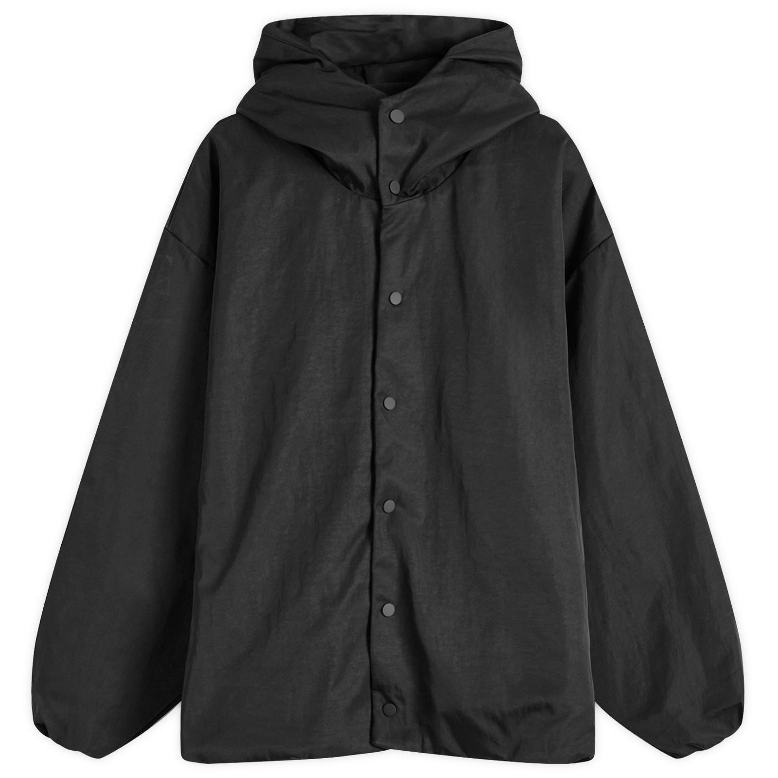 Fear Of God Textured Nylon Hooded Coach Jacket in Black for Men | Lyst