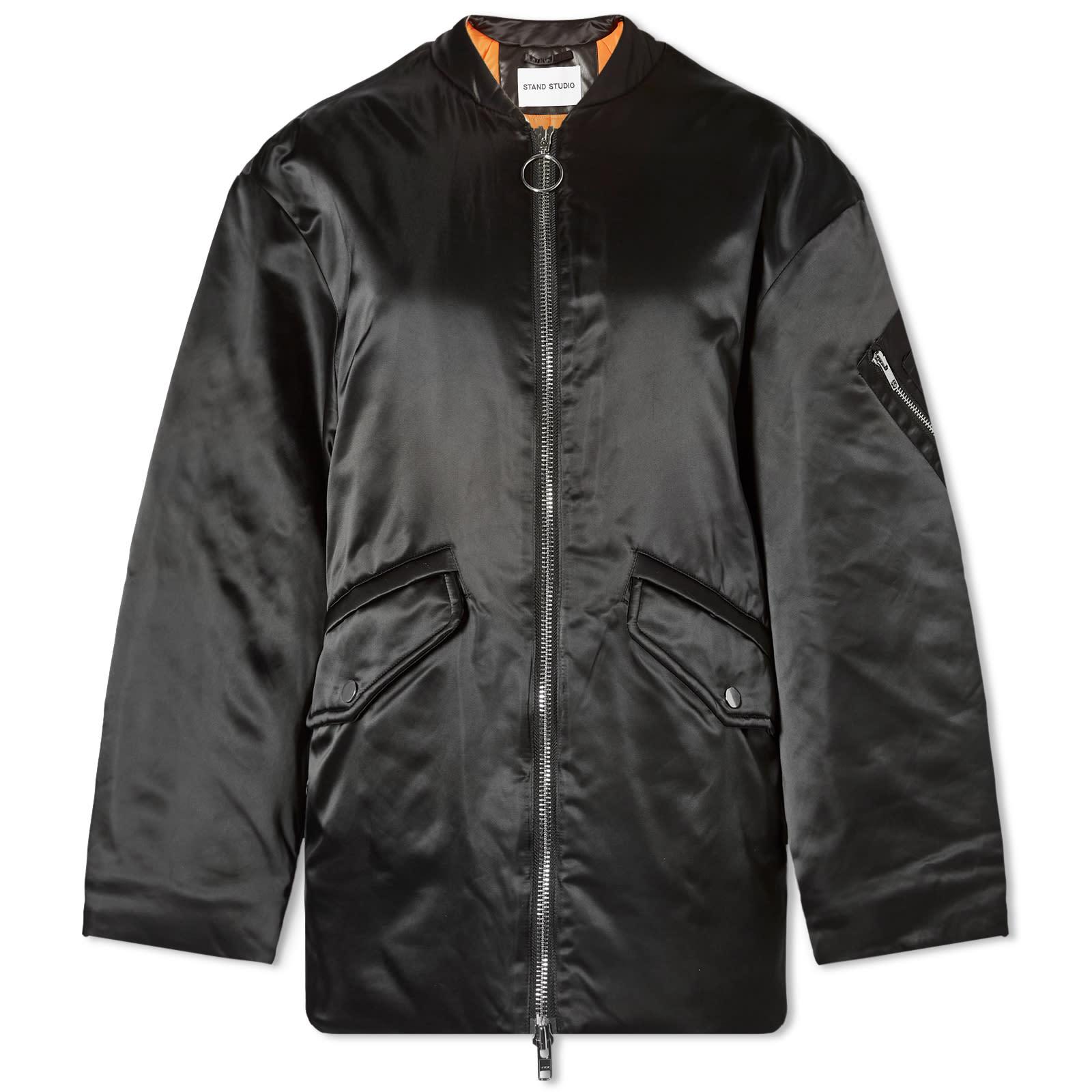 Stand Studio Prim Bomber Jacket in Black | Lyst