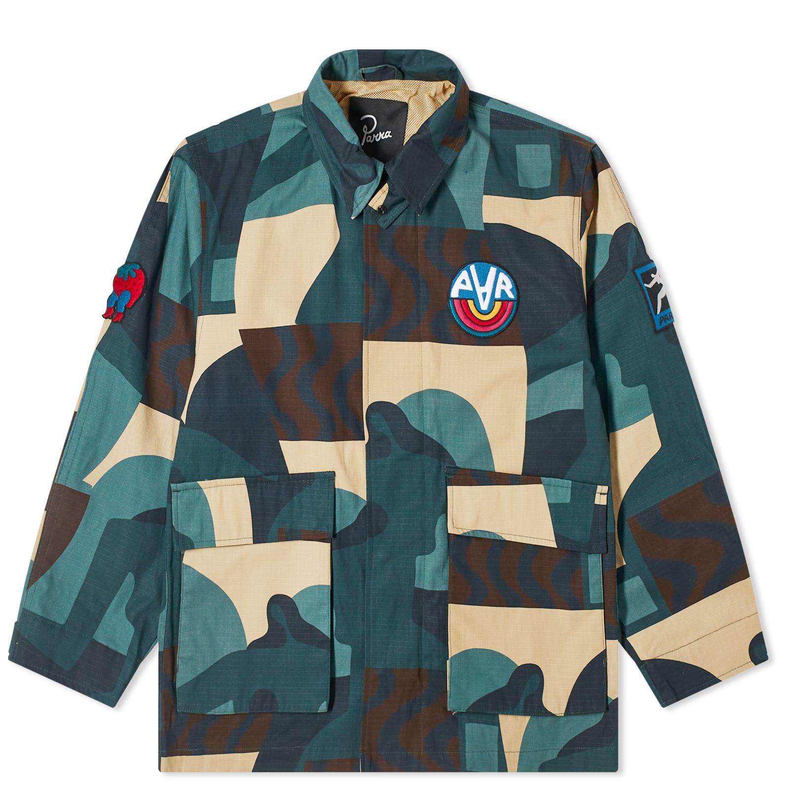 by Parra Distorted Camo Jacket in Blue for Men | Lyst