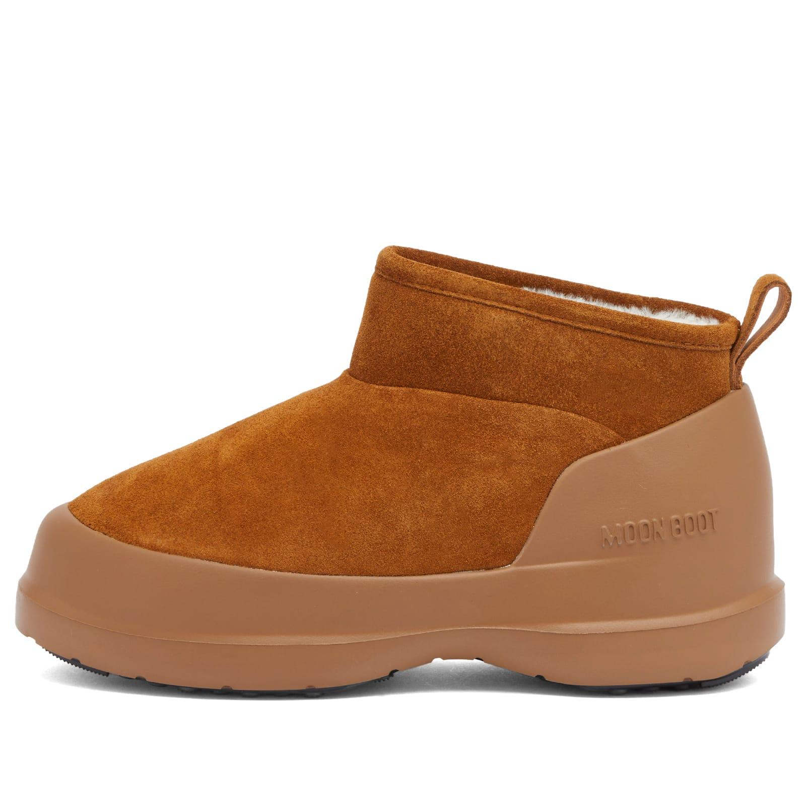 Moon Boot Luna Suede Low Boot in Brown | Lyst