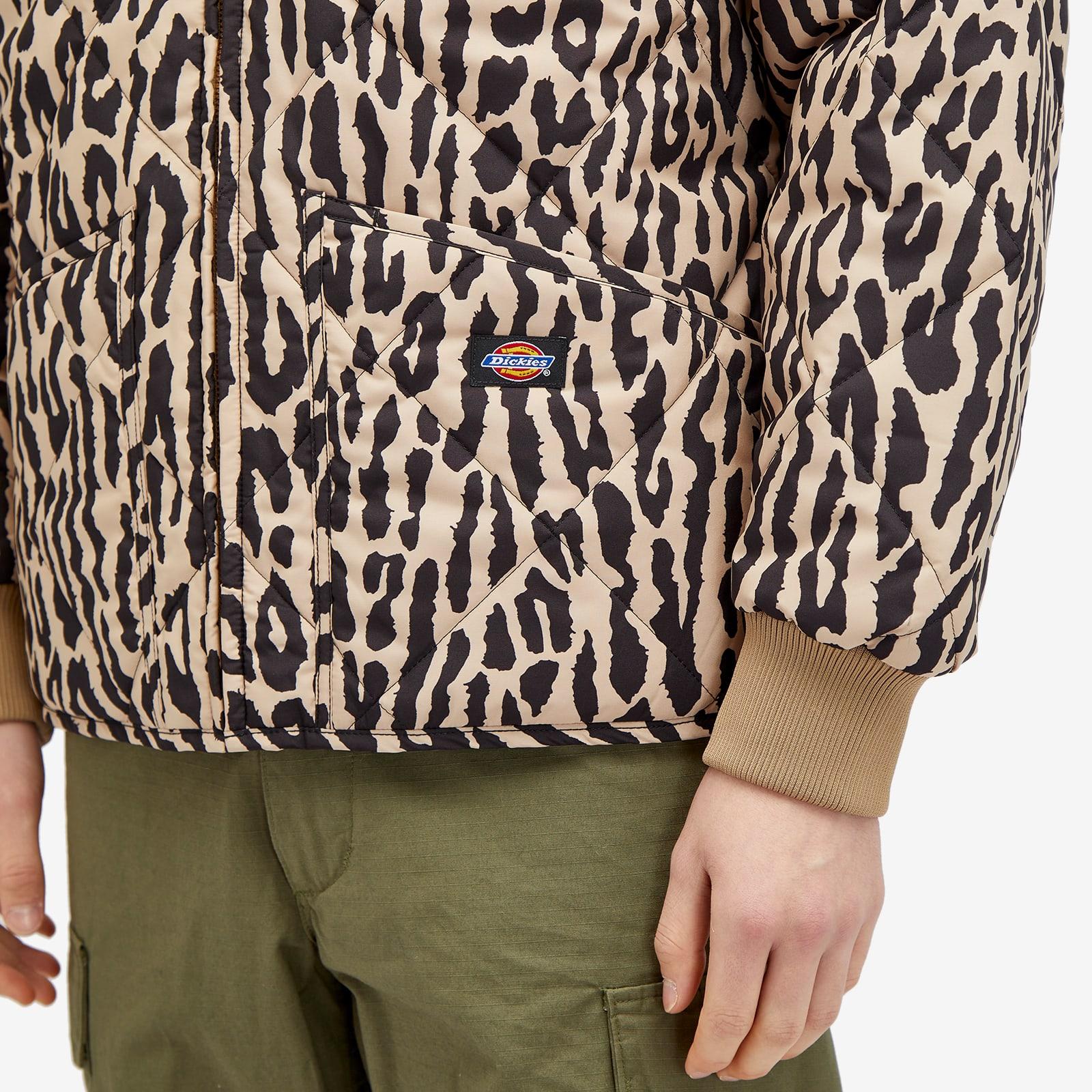 Wacko Maria Dickies Leopard Quilted Jacket in Black for Men Wacko Maria Dickies Leopard Quilted Jacket in Black for Men