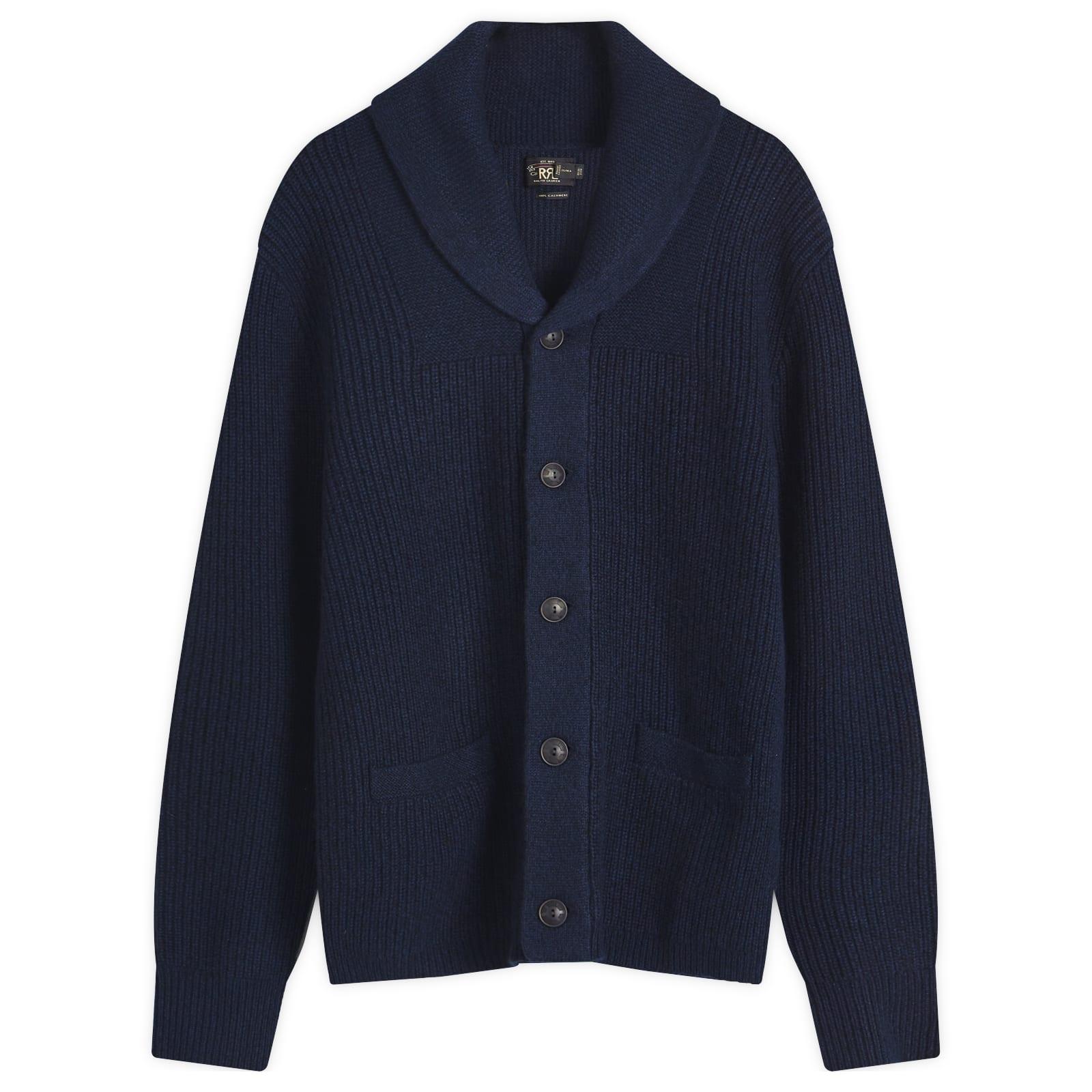 RRL Shawl Collar Cardigan in Blue for Men | Lyst