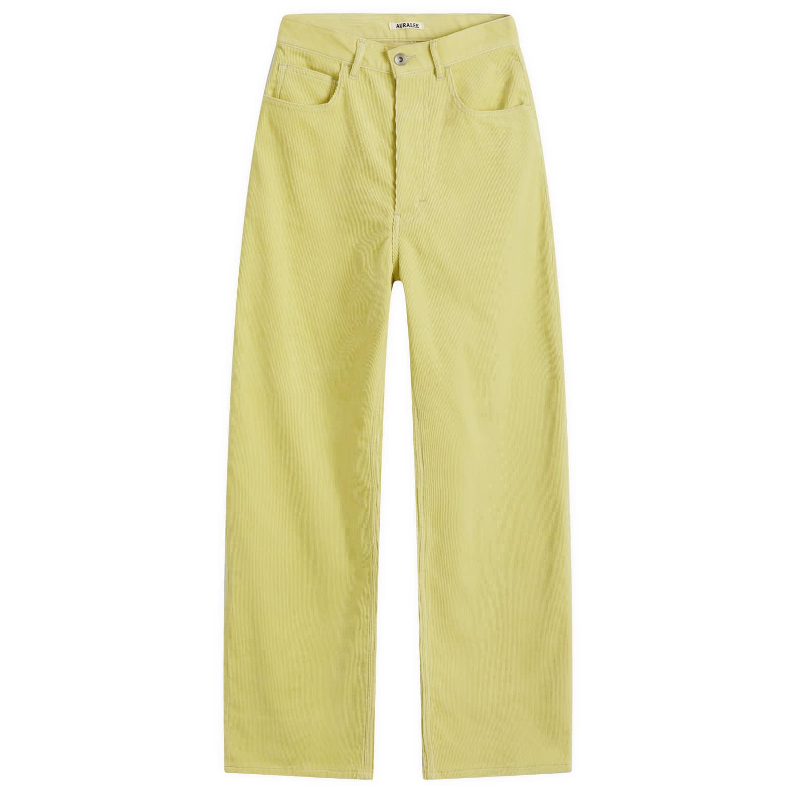 AURALEE Finx Corduroy Pants in Yellow | Lyst AURALEE Finx Corduroy Pants in Yellow | Lyst