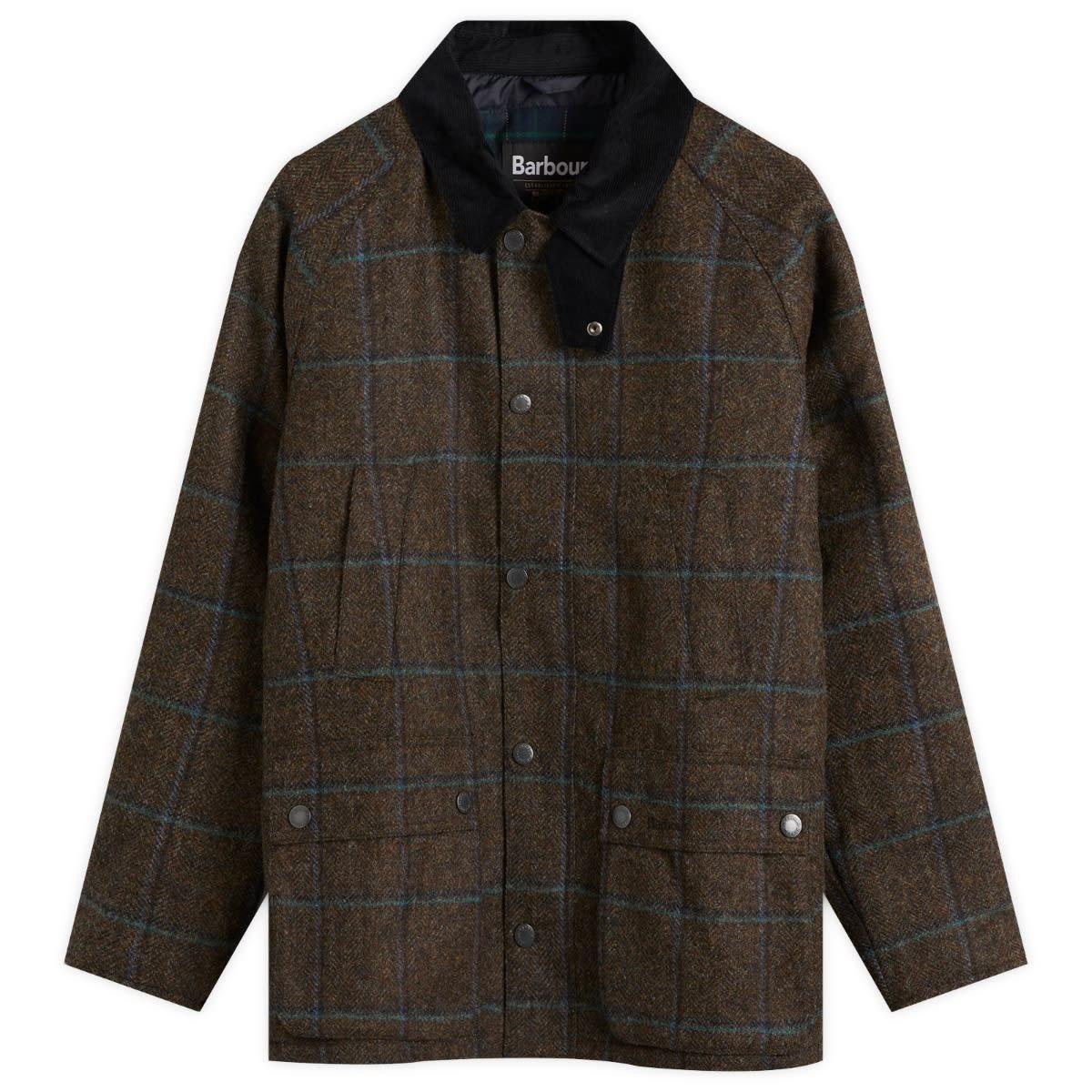 Barbour Bedale Check Wool Jacket in Black for Men | Lyst
