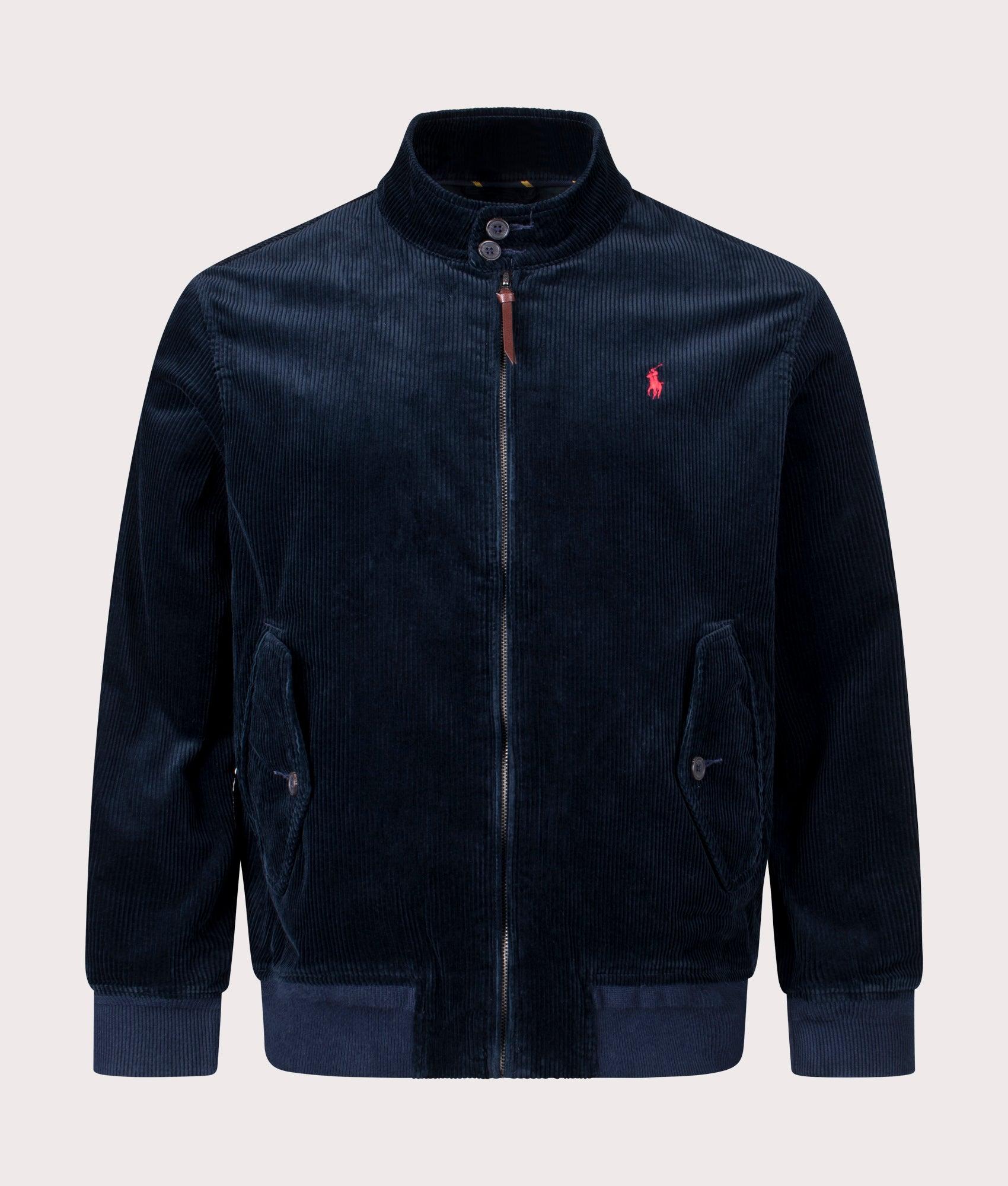 Polo Ralph Lauren Cord Bomber Jacket in Blue for Men | Lyst UK