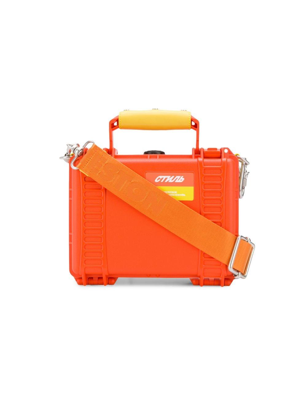 Heron Preston Orange Tool Tote Bag In Synthetic Fiber With Logo ...