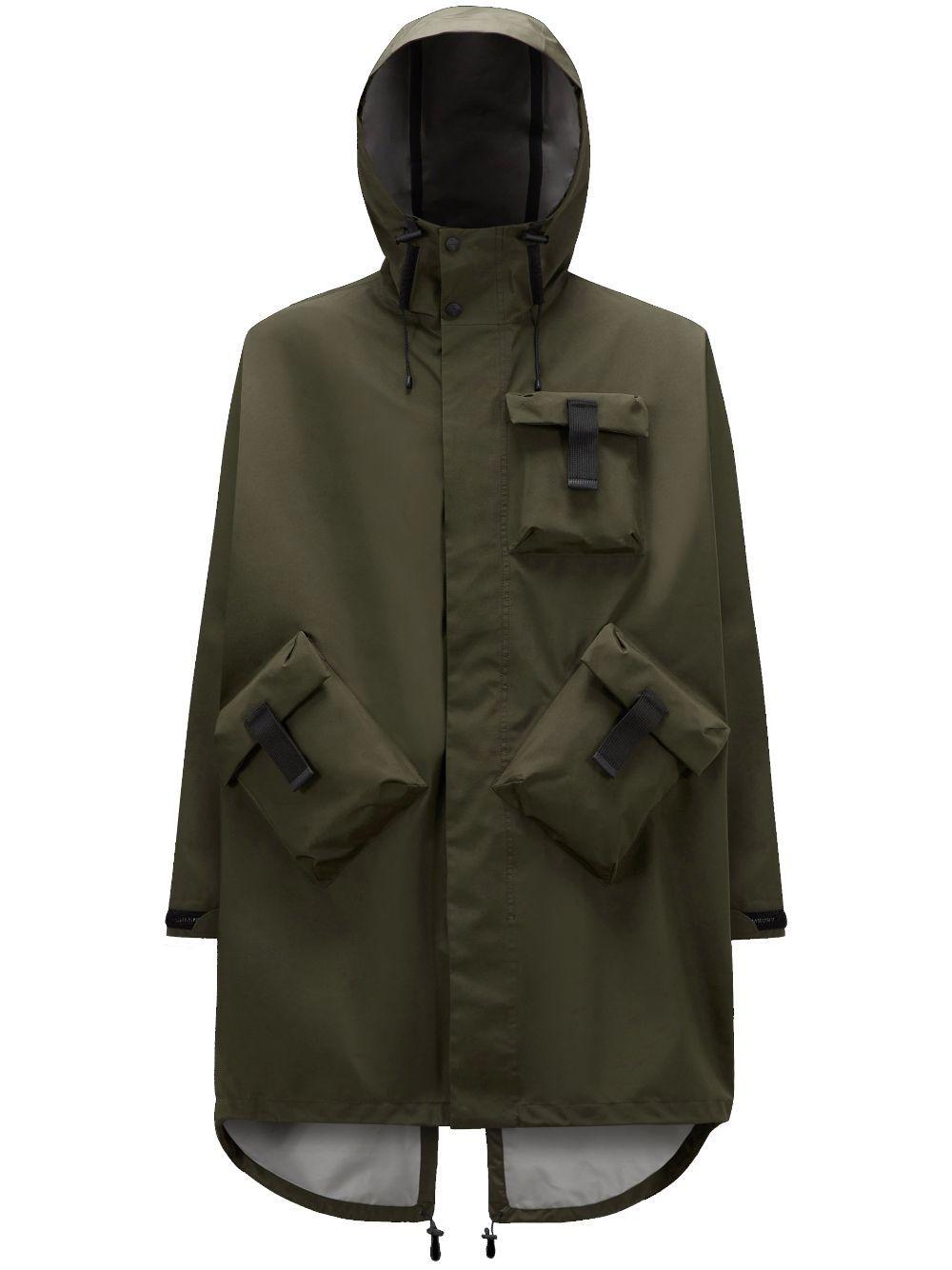 Moncler Genius Menger Logo-Print Parka in Green for Men | Lyst