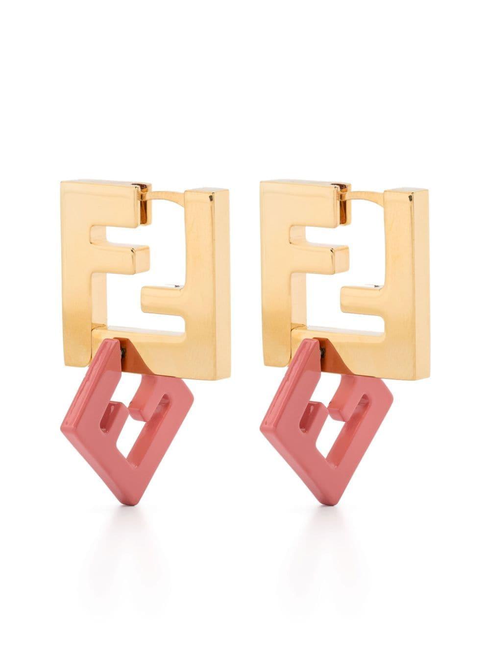 Fendi Forever Earrings in White | Lyst