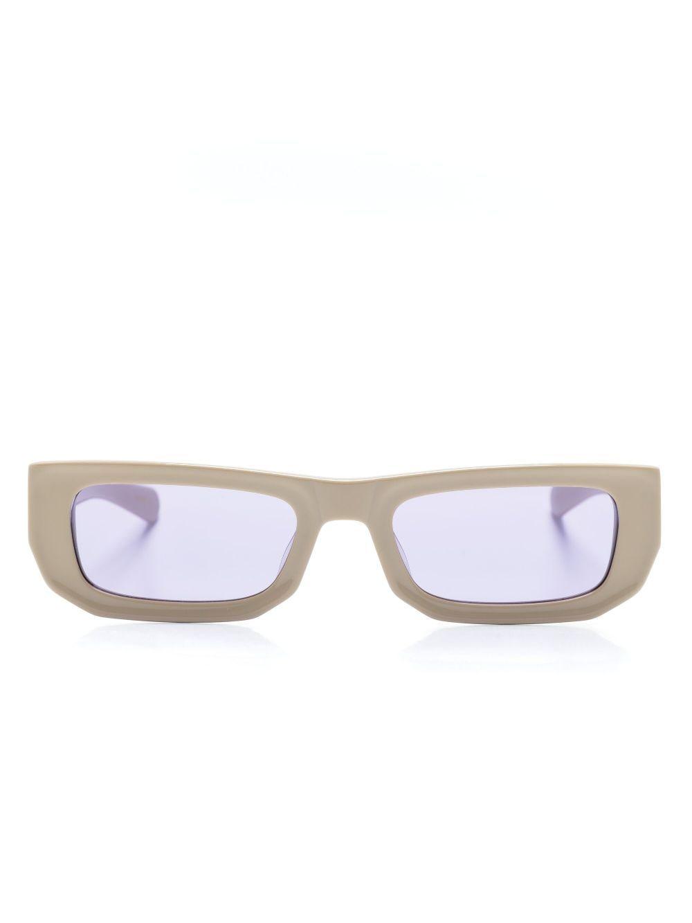 FLATLIST EYEWEAR Slug Rectangle-Frame Sunglasses in Natural for Men | Lyst