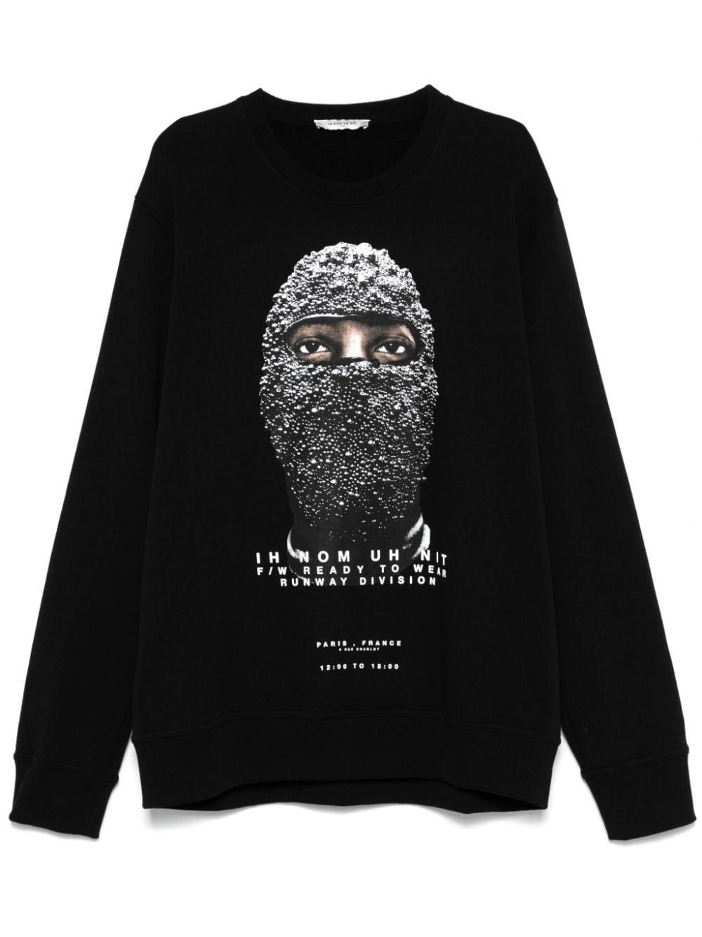 ih nom uh nit Mask-Print Sweater in Black for Men | Lyst