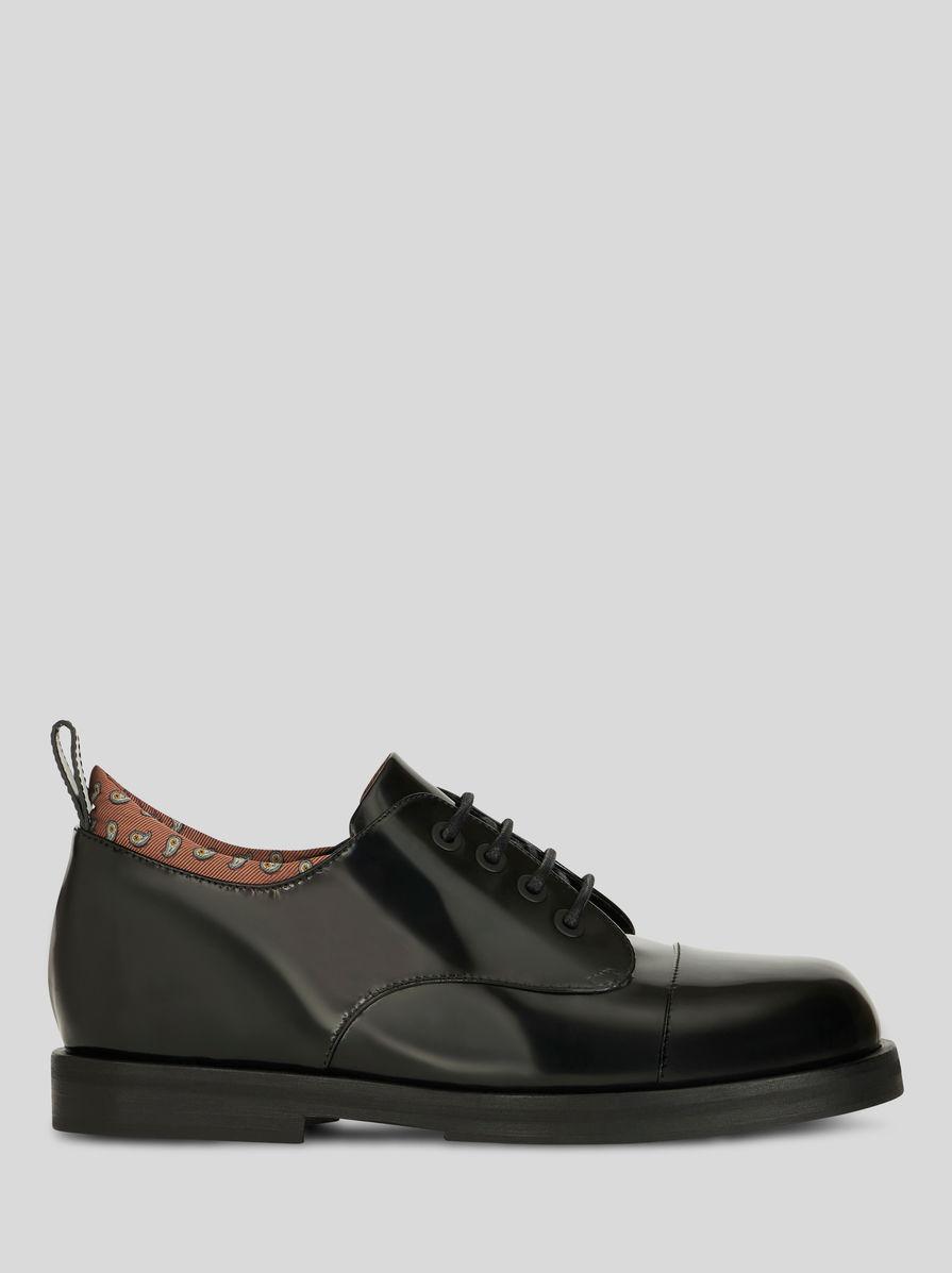 Etro Lace-up Shoes With Paisley Pattern in Black for Men | Lyst