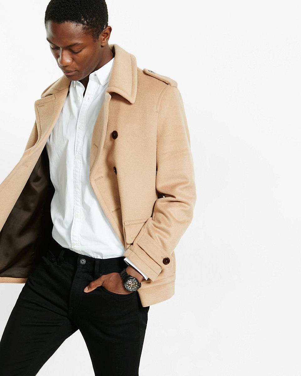 Camel Pea Coat Mens - Tradingbasis